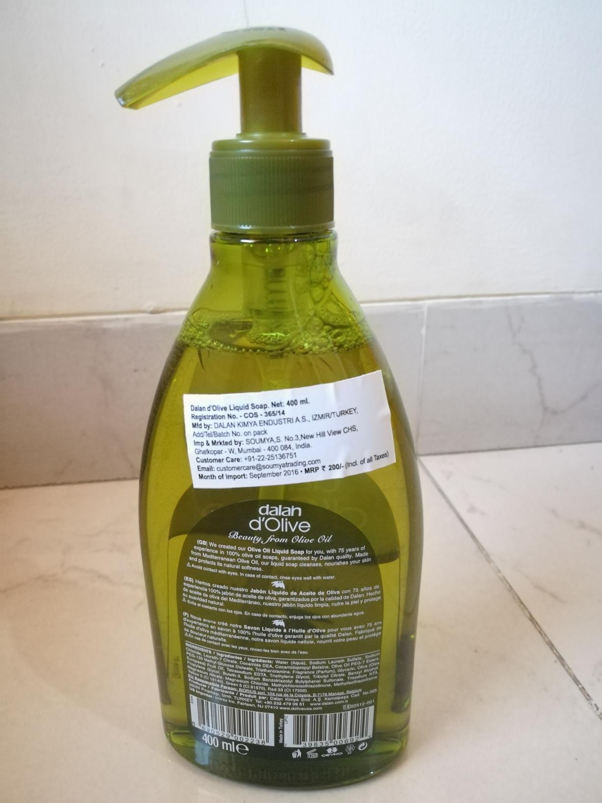 DALAN d'Olive LIQUID SOAP/HANDWASH : Amazon.in: Beauty