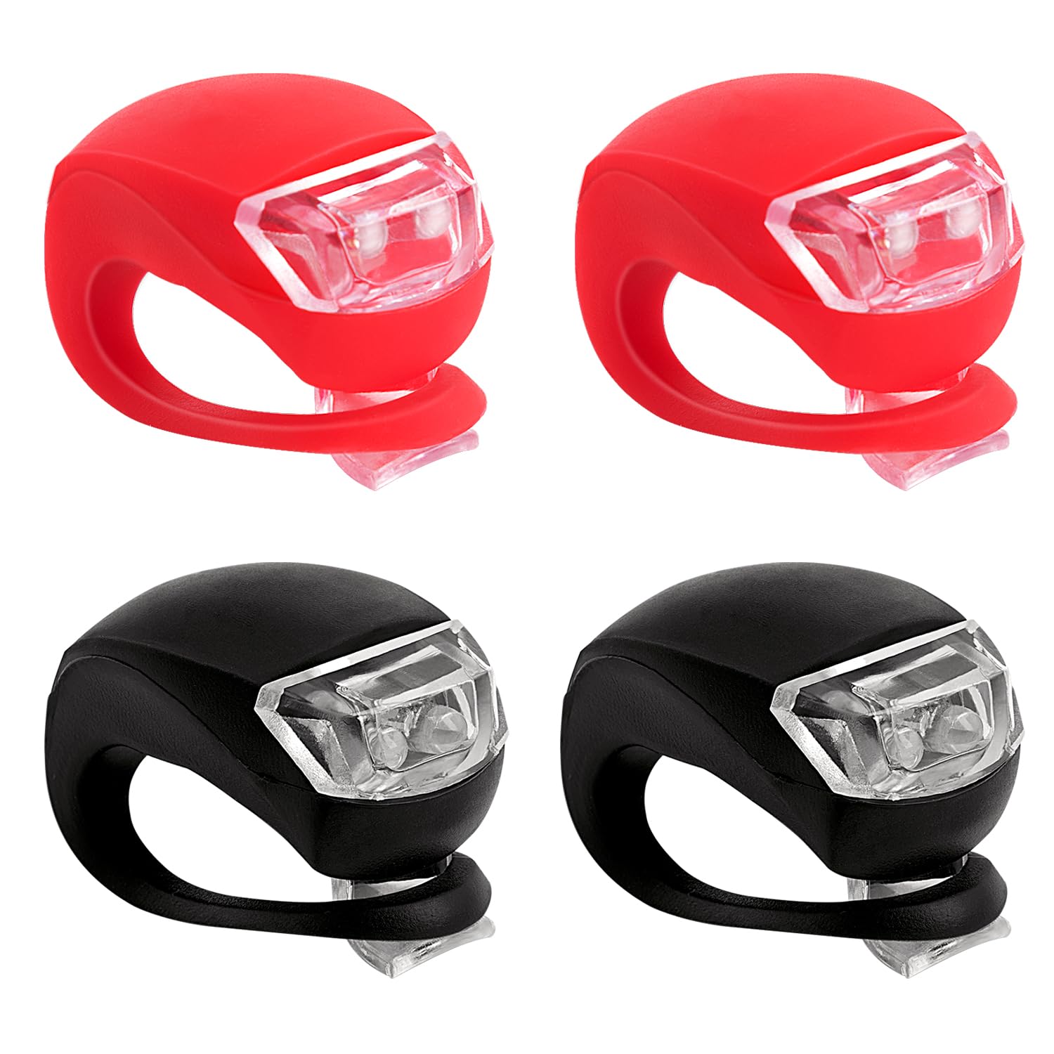 Amazon.com : 4 Pack Bike Light, Bicycle Light, Silicone LED Bike Light ...