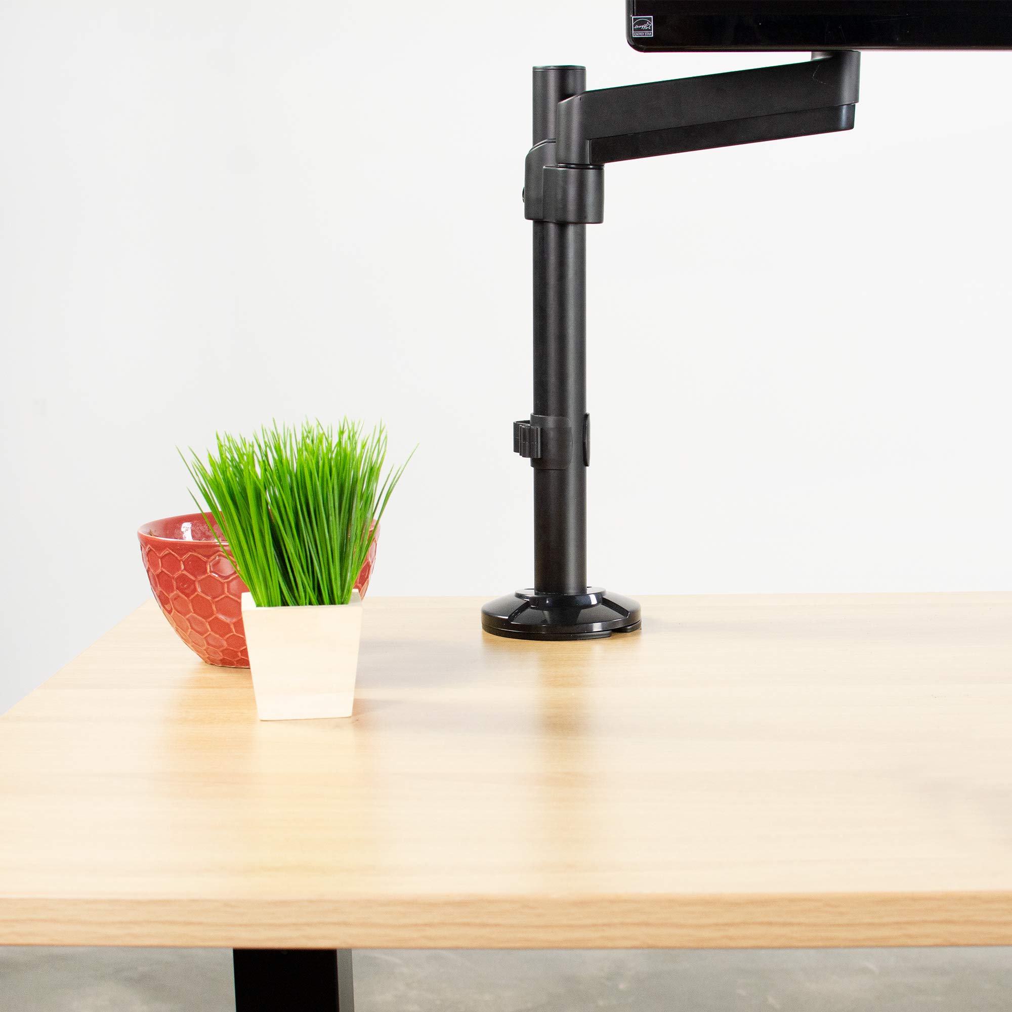 VIVO Heavy Duty Articulating Single Pneumatic Spring Arm Desk Mount ...