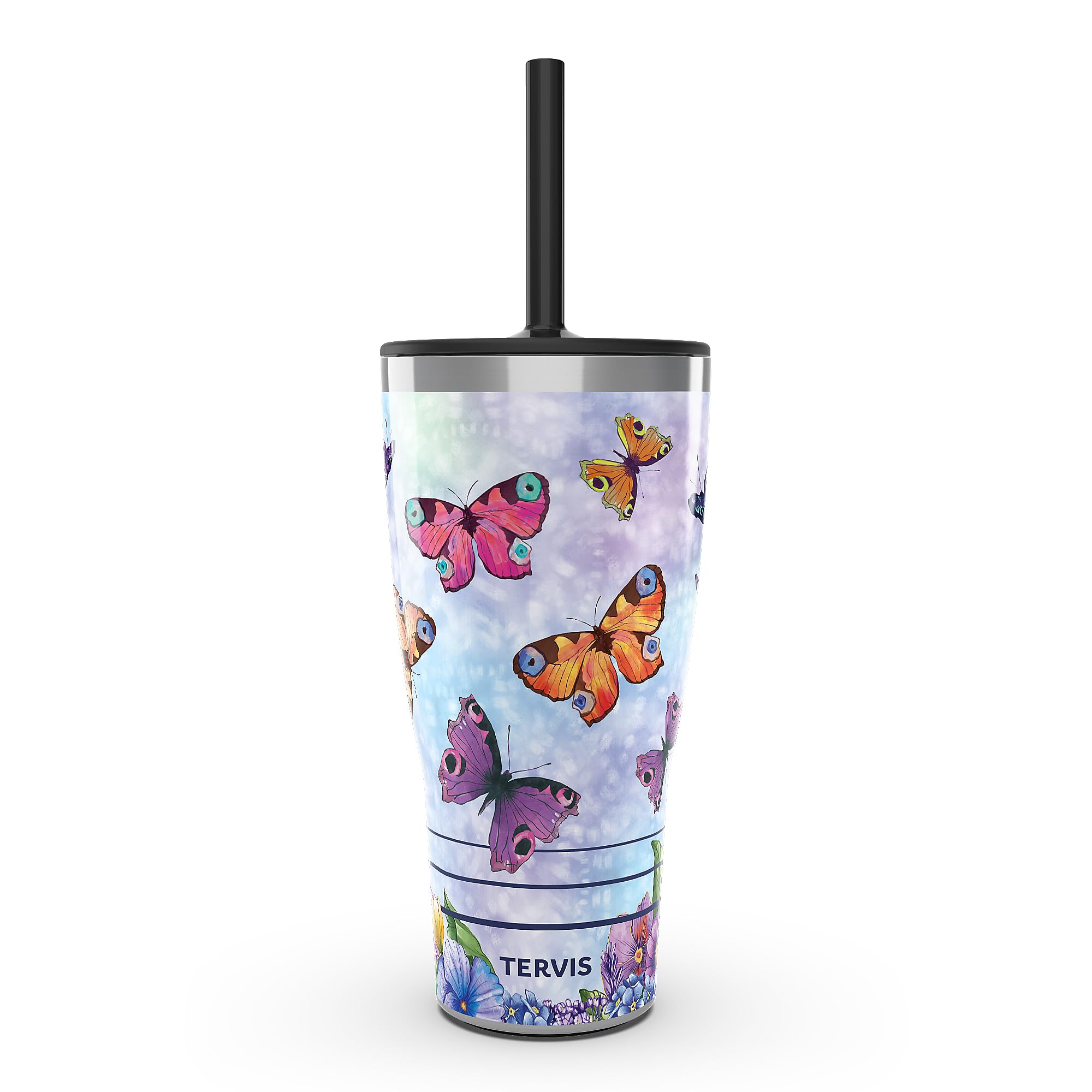 Amazon.com | Tervis Traveler Butterfly Garden Triple Walled Insulated ...
