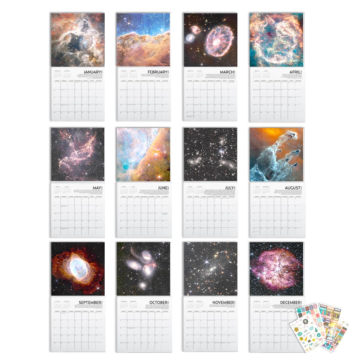 Snapklik.com : 2024 James Webb Space Large Wall Calendar