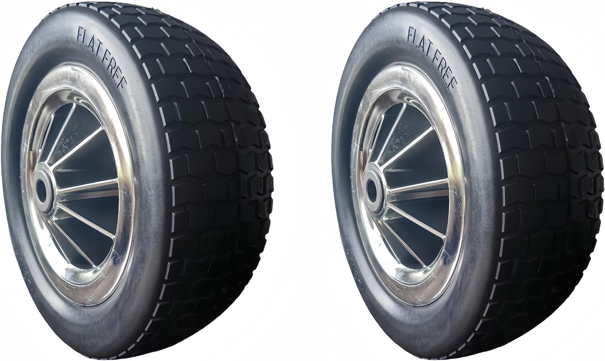 Amazon.com: RRQ (2 Pack) 12 Inch Solid Polyurethane Tire 12x5.00-6 Tire ...