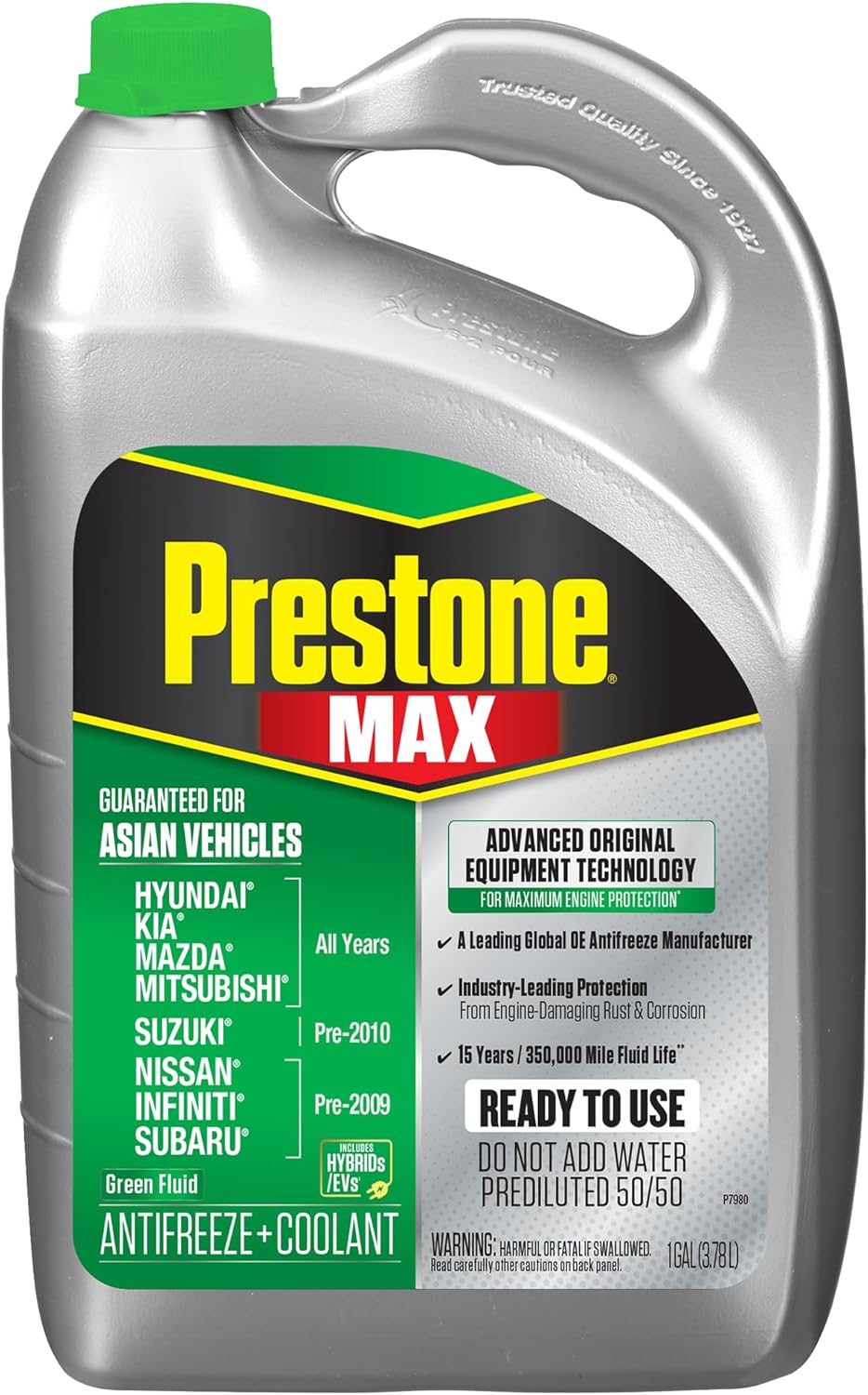 Amazon.com: Prestone AF6610 MAX Asian Vehicles (Green) Anti-Freeze and ...