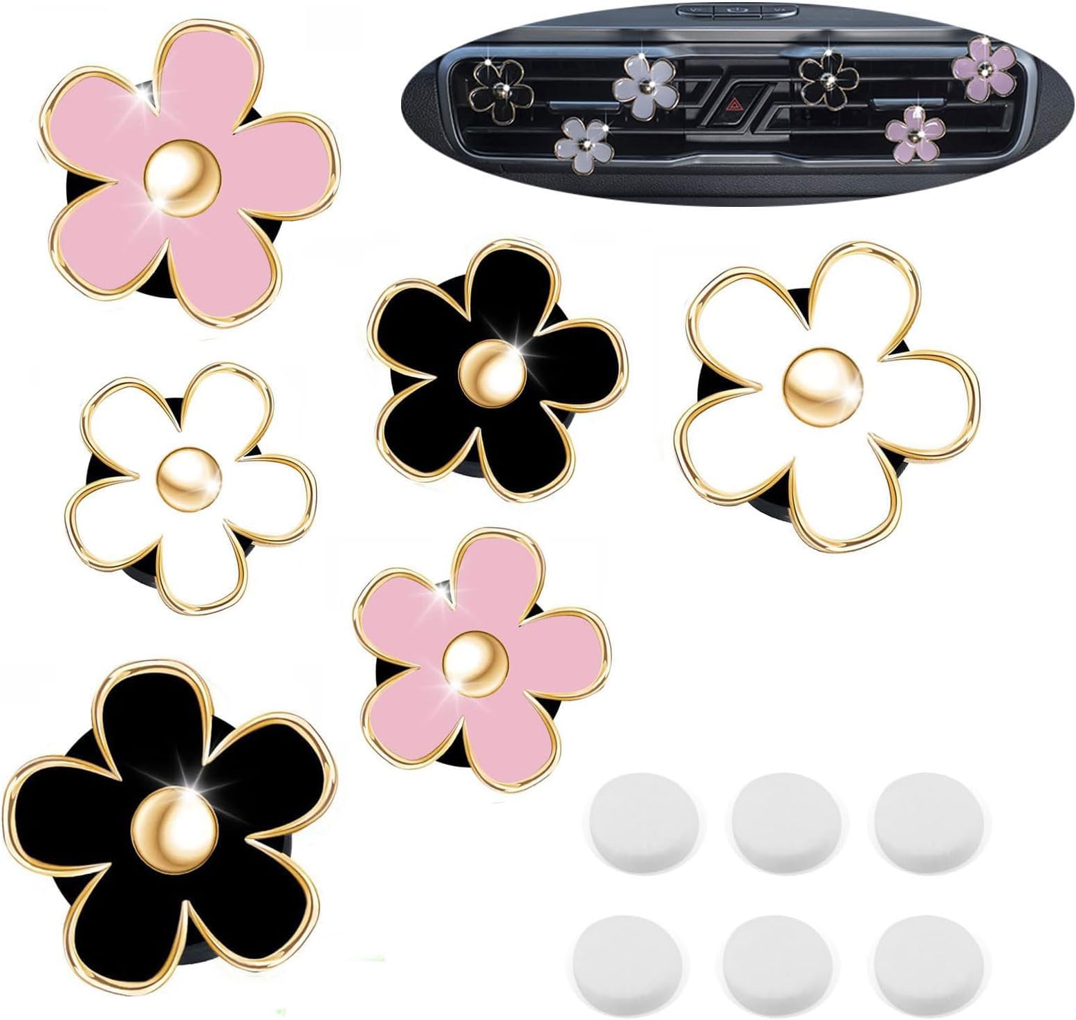 Amazon.com: Flower Air Freshener Car Clips Cute Air Freshener for Car ...