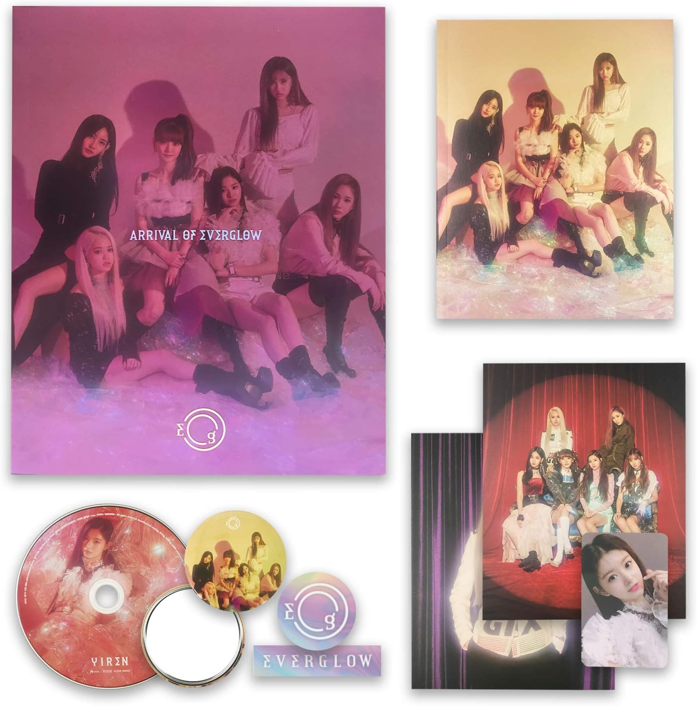 EVERGLOW - EVERGLOW Debut Album - [ ARRIVAL OF EVERGLOW ] CD ...