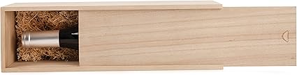 Amazon.com | Twine, Single Bottle Wooden Decorative Wine Box with Lid ...