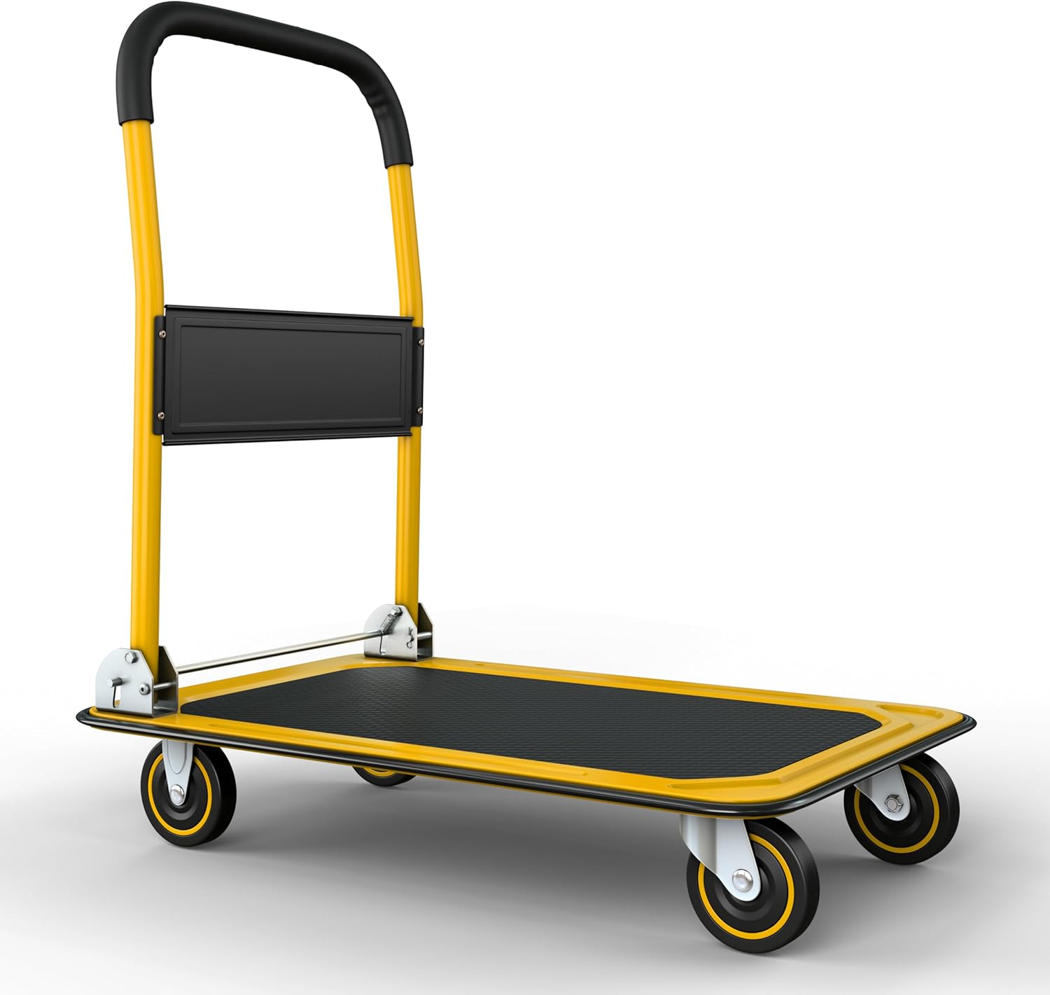 Amazon.com: Heavy Duty Foldable Push Cart Dolly | 330 lbs. Capacity ...
