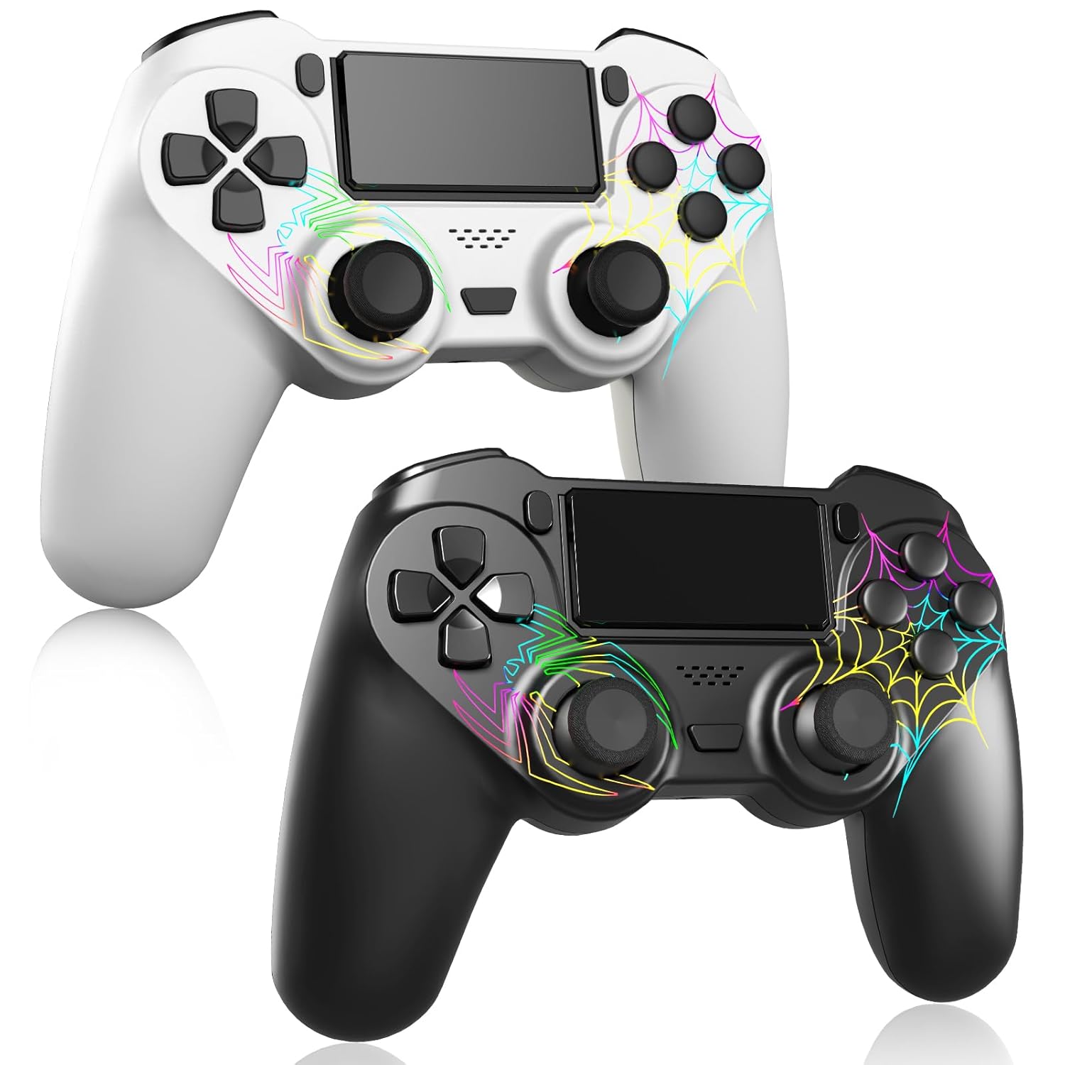 Amazon.com: Controller Wireless for PS4 - Spider Pattern Design ...