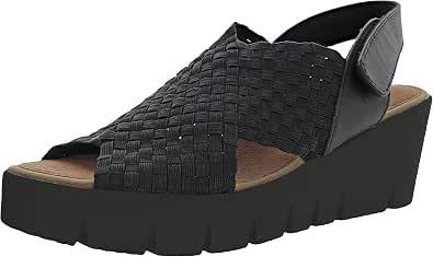Amazon.com | Bernie Mev Women's Venti Beatrice Wedge Heel Sandal ...
