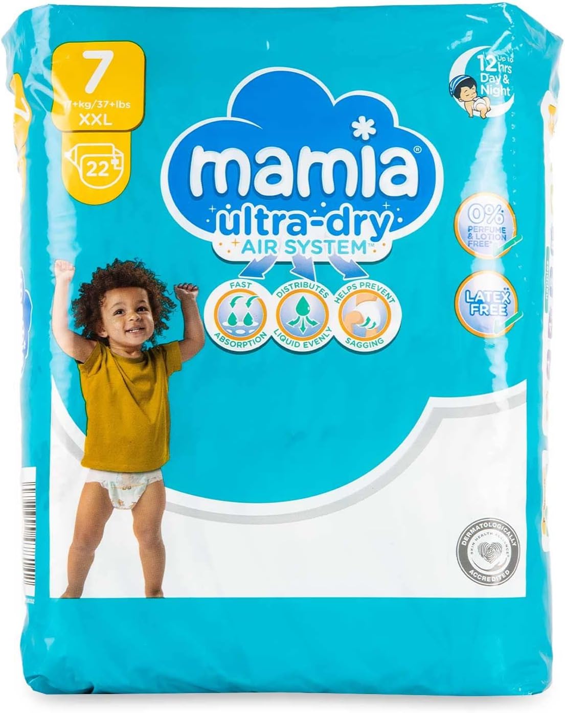T Mamia Nappies Ultra Dry Air System 22 Pack/Size 7 (XXL) : Amazon.co ...