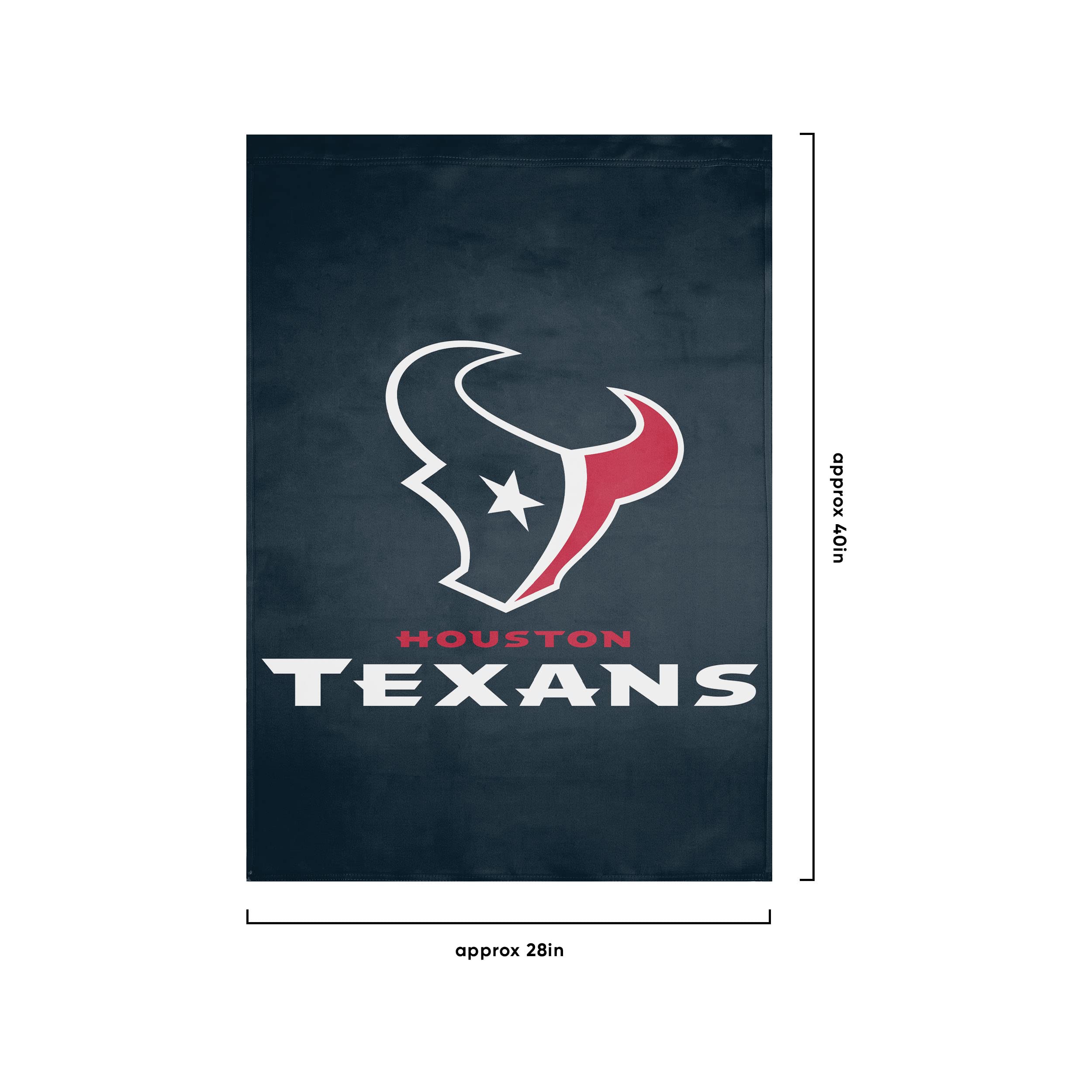 Snapklik.com : Houston Texans NFL Solid Vertical Flag