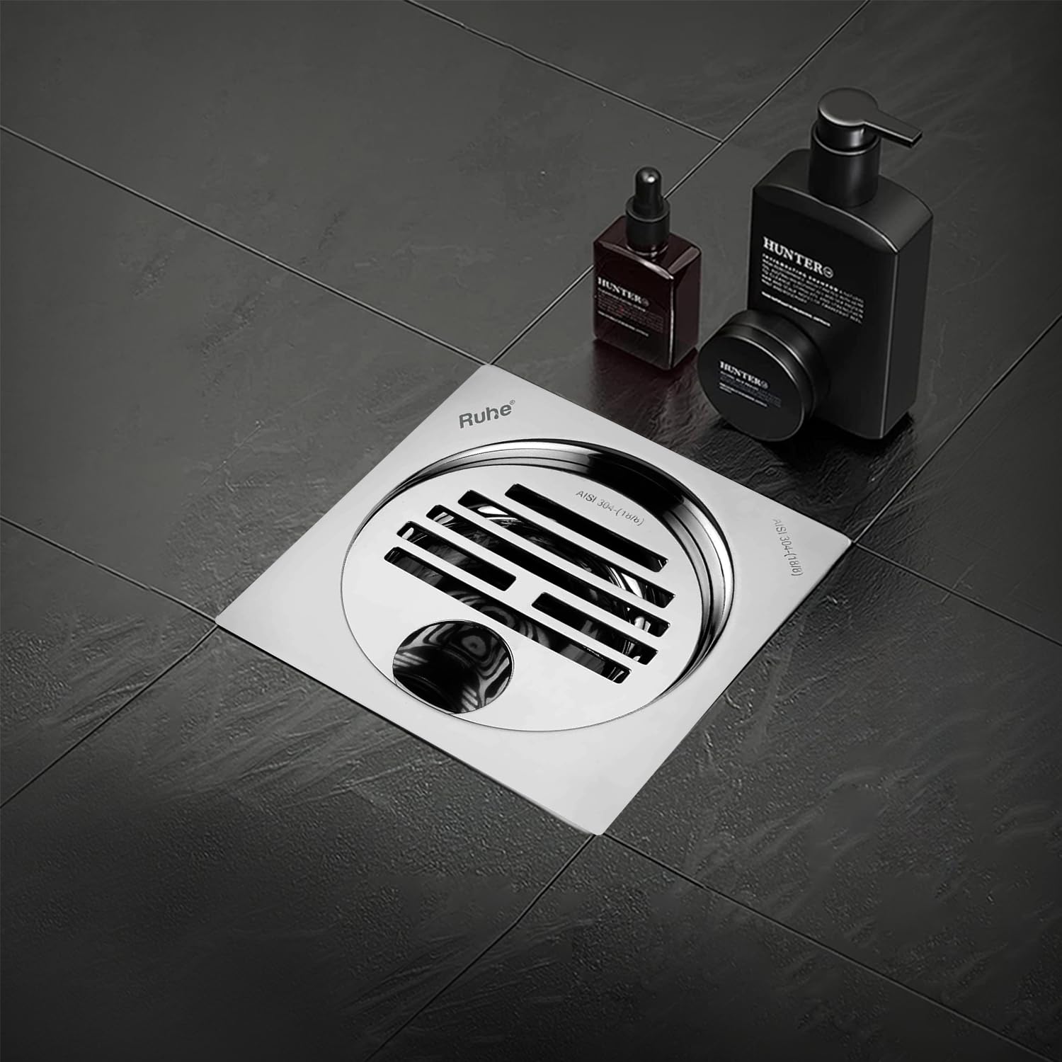 Buy Ruhe® Classic Flat Cut Square Floor Drain | 304-Grade Stainless ...