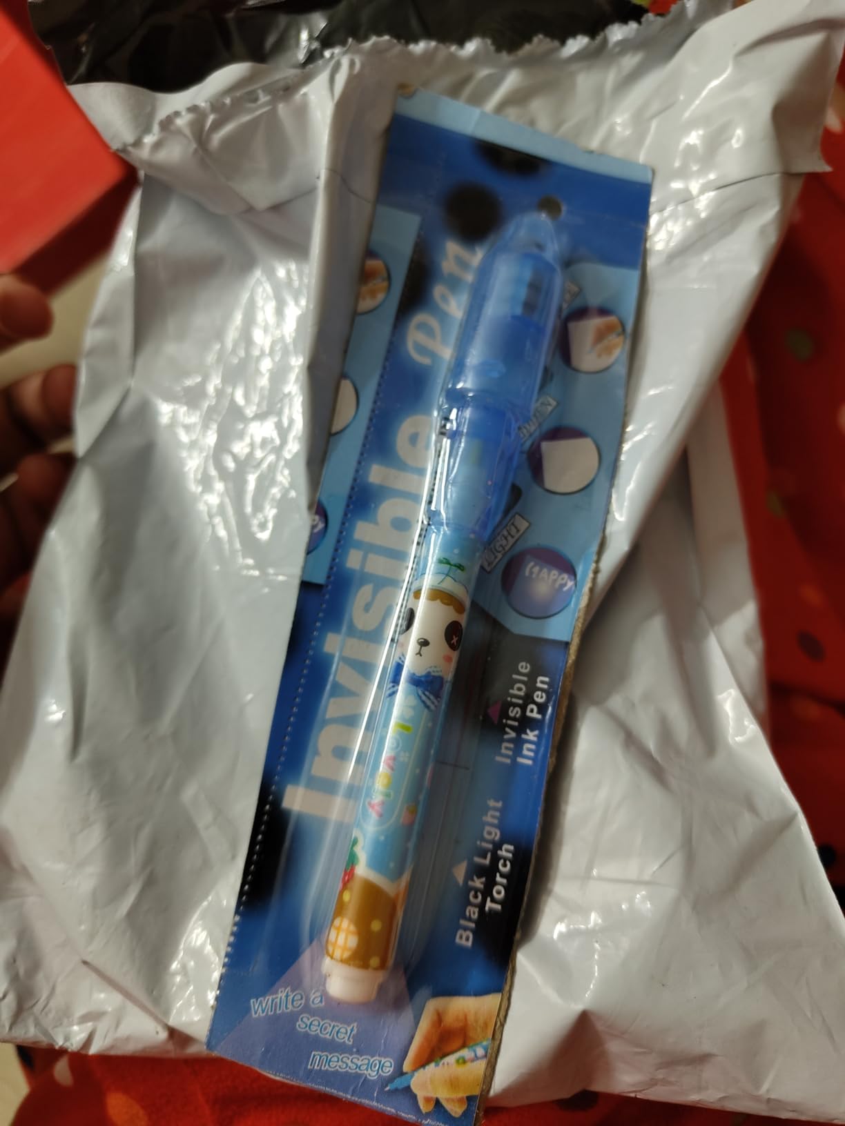 Invisible Magic Pen With Uv-Light Best For Kids Pack Of 2 Pen,Blue ...