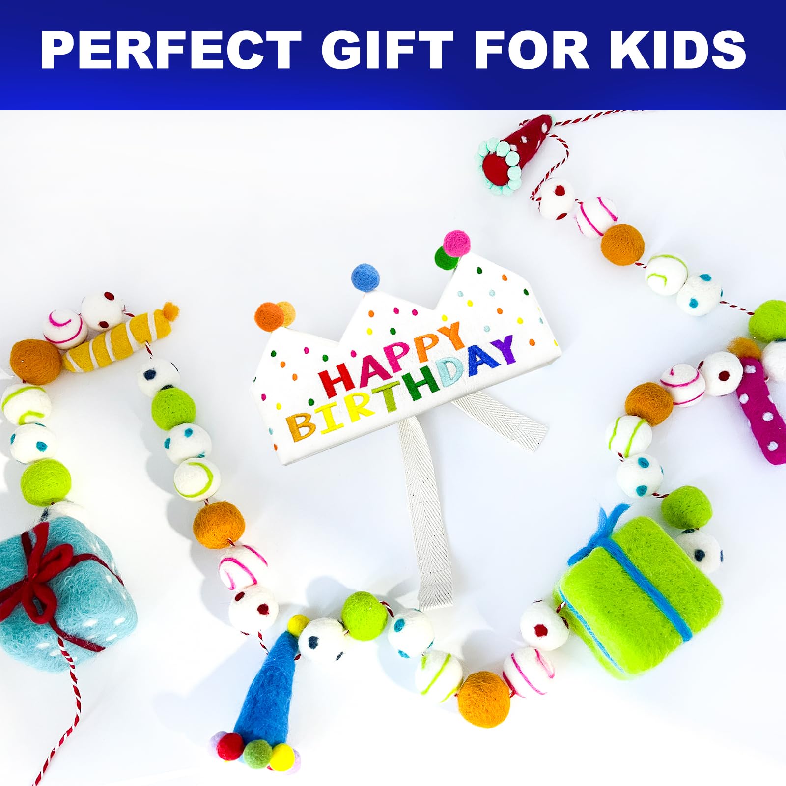 Snapklik.com : Rainbow Happy Birthday Crown, Reusable Birthday Hats ...