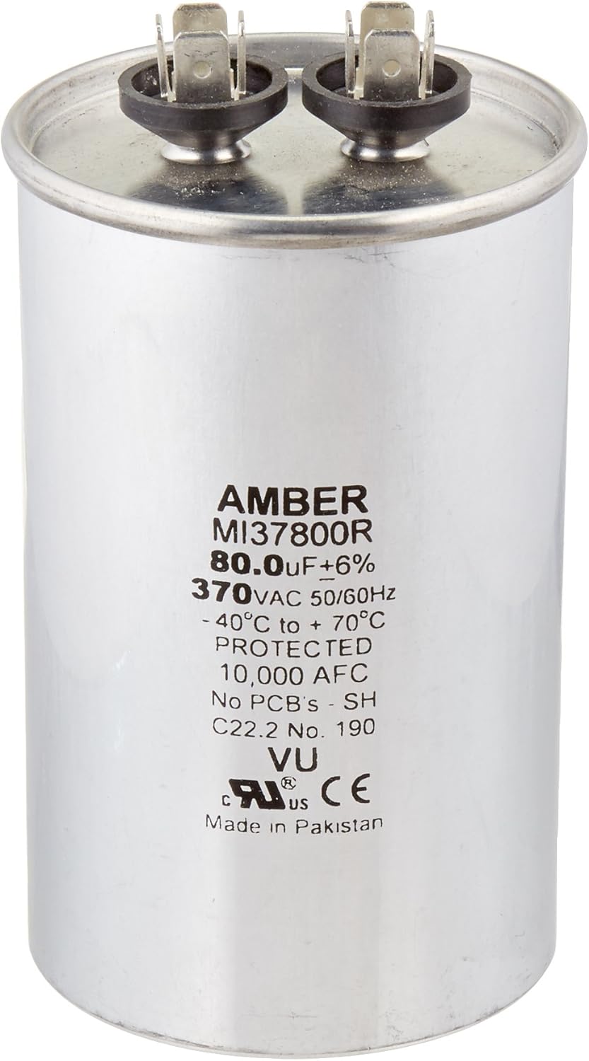 Amazon.com: Diversitech 37800R Mtr. Run Cap, Rnd, 80uf 370v ...