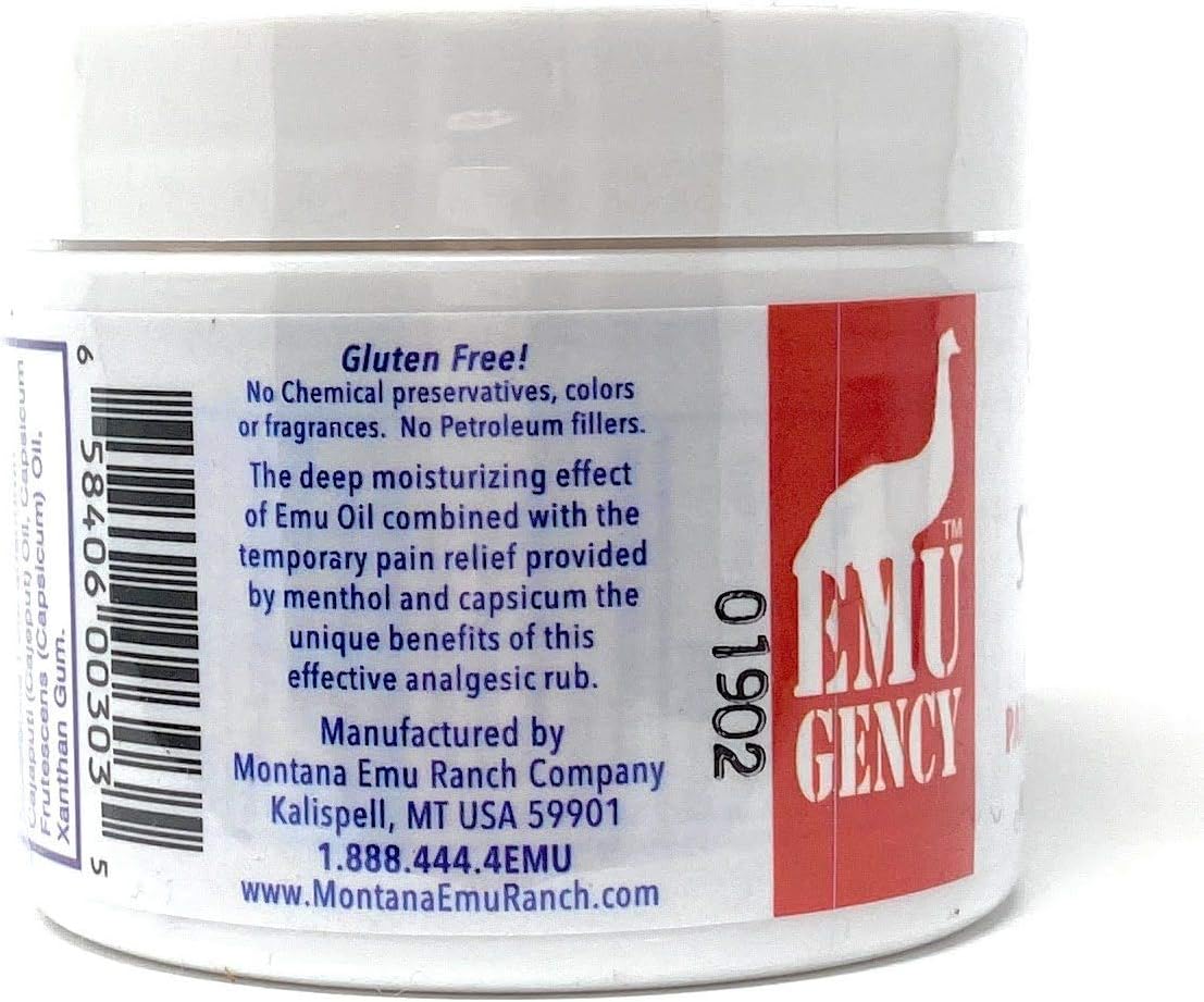 Montana Emu Ranch Crema Emu Hot Spice & Ice Skin Cream con Capsicum y ...