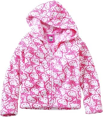 Amazon.com: Hello Kitty Chaqueta con capucha de forro polar para niñas ...