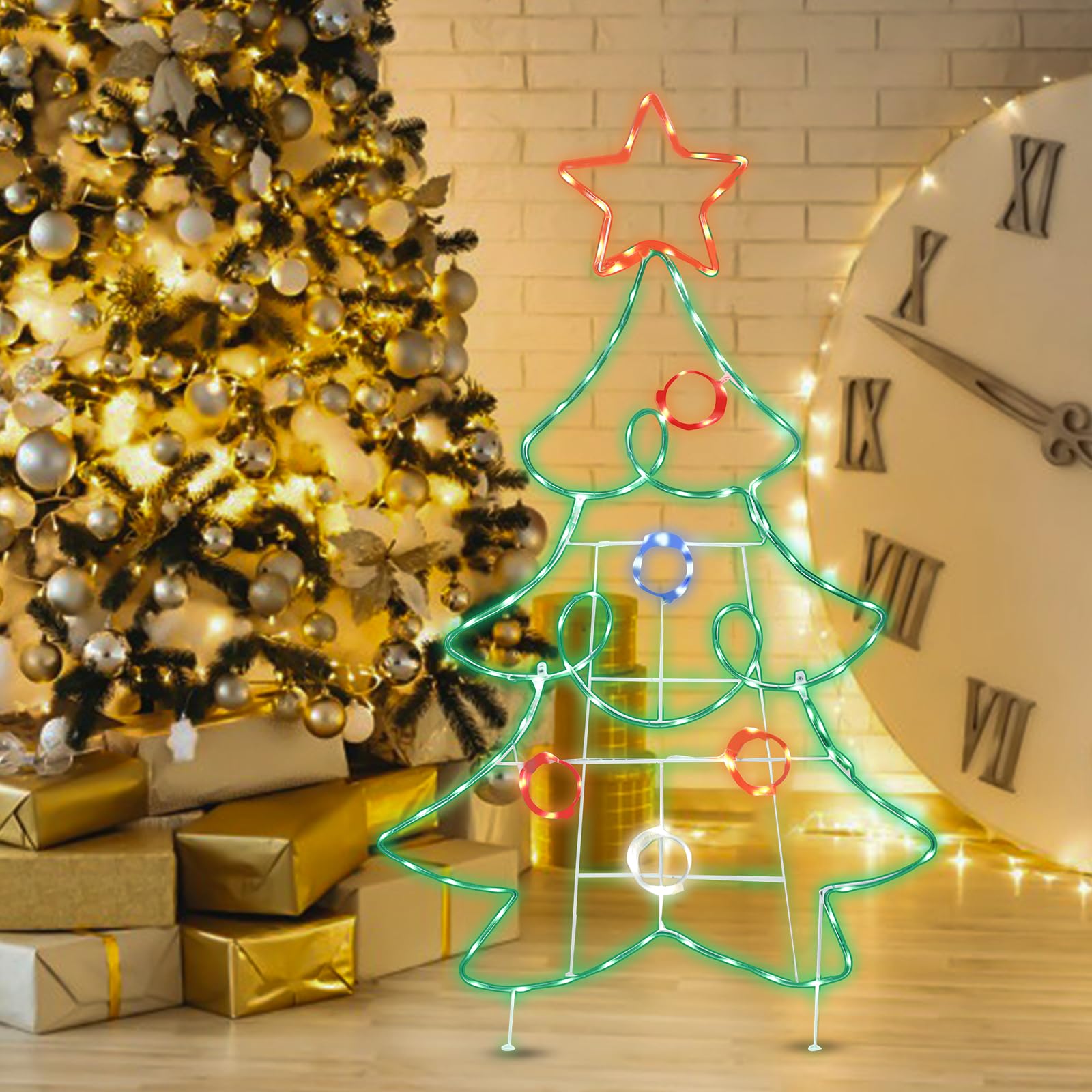 Rope Outdoor Christmas Trees Holiday Home Indoor Outdoor Rope