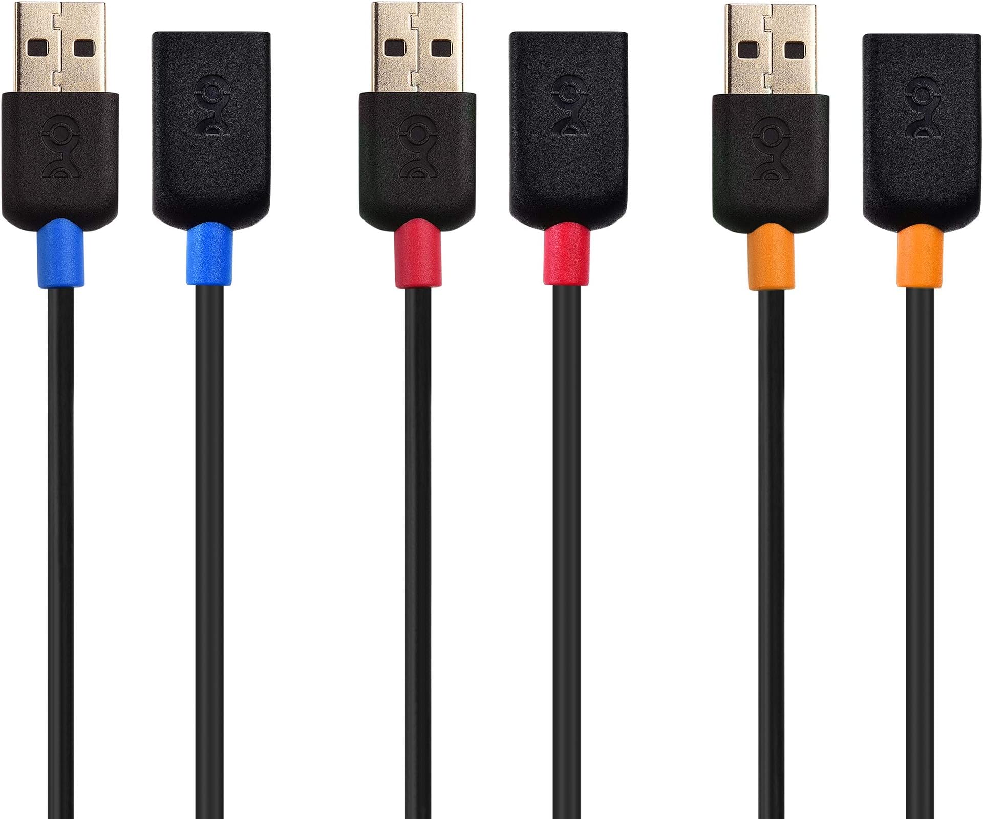Amazon.com: Cable Matters 3-Pack Short USB to USB Extension Cable (Male ...