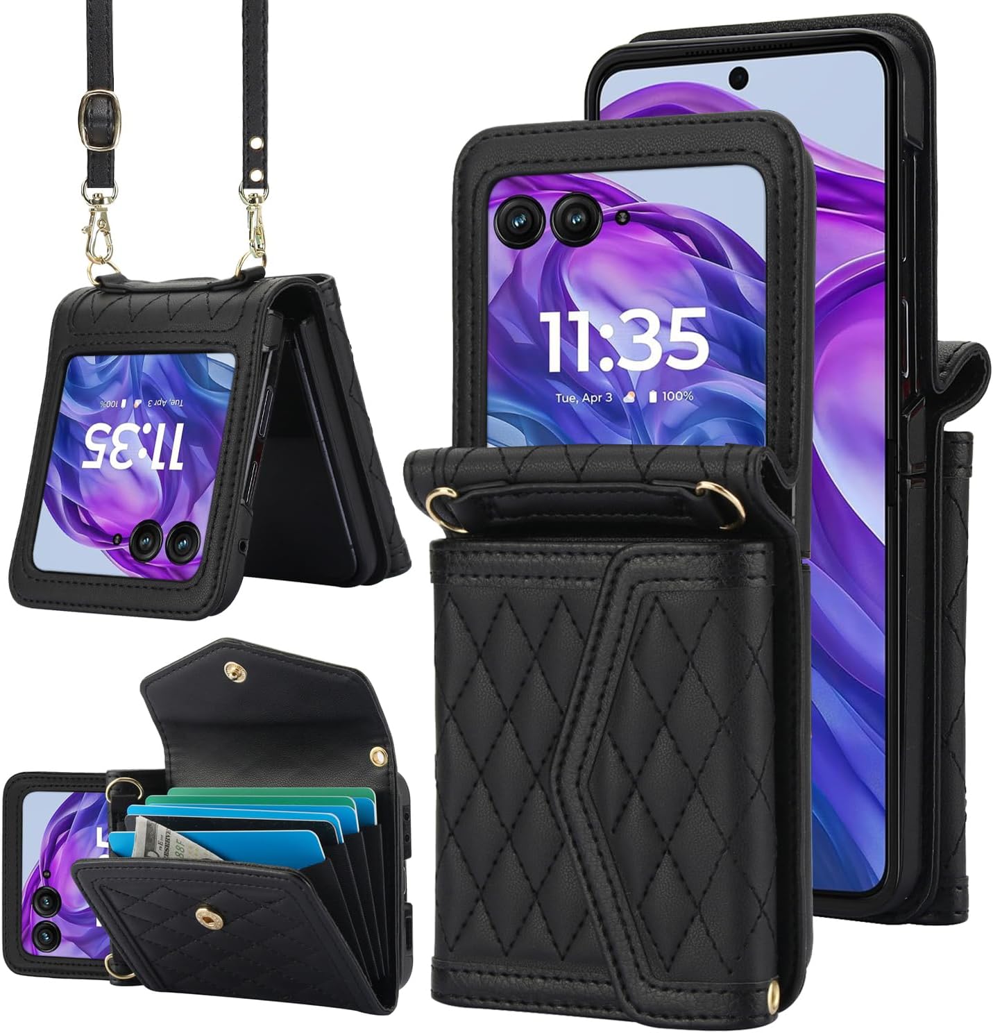 Amazon.com: Asuwish Phone Case for Motorola Razr Plus 2024/Moto Razr 50 ...