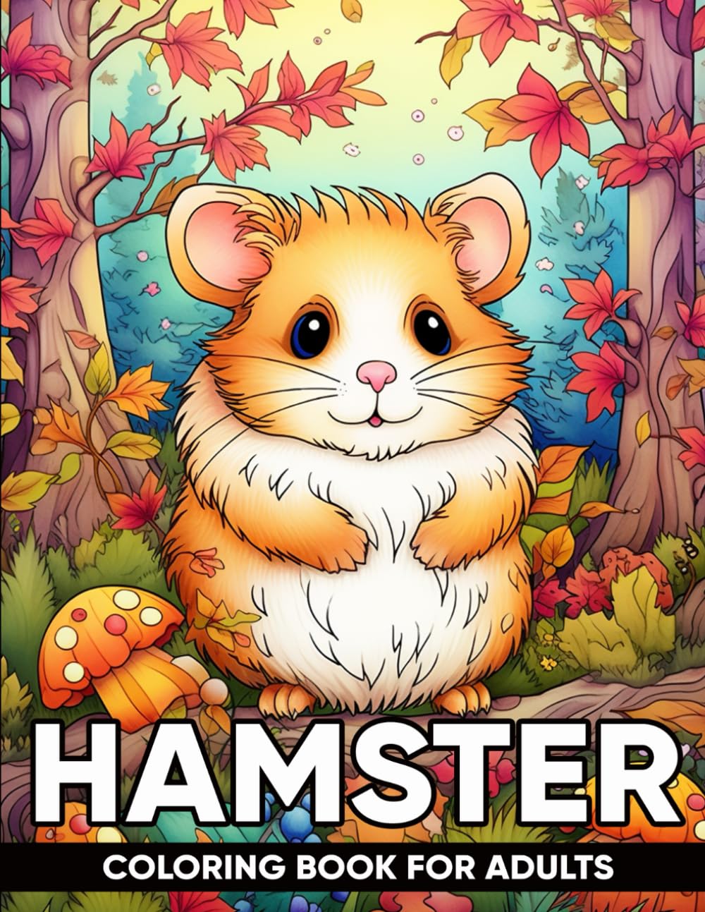 Amazon.com: Hamster Coloring Book for Adults: An Adult Coloring Book ...
