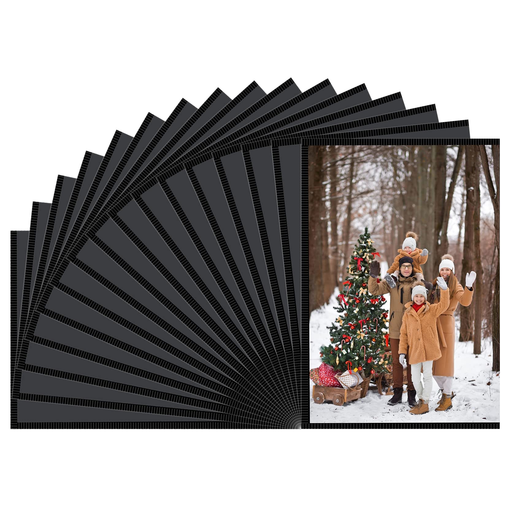 Snapklik.com : DIYSELF 14 Pack Black Magnetic Picture Frames