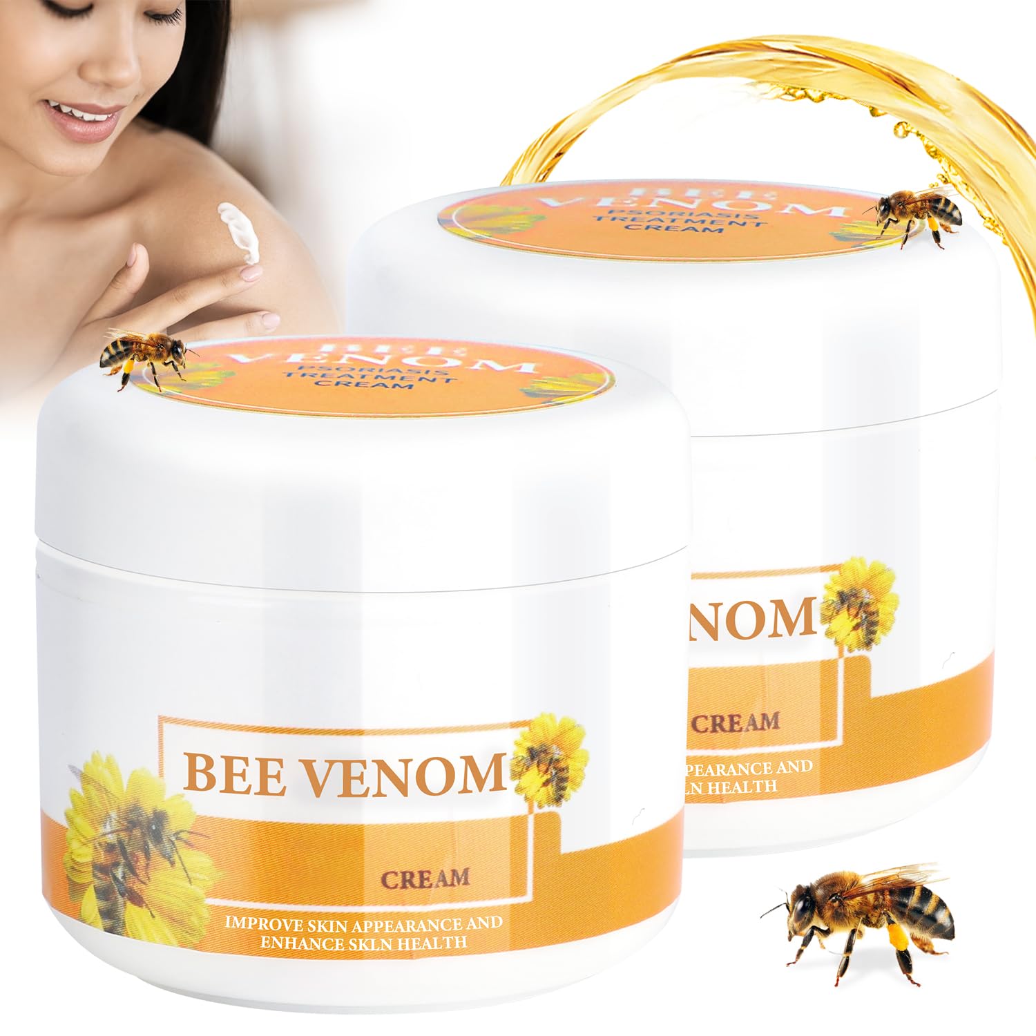 Snapklik.com : 2 Pcs Bee Venom Cream, New Zealand Bee Venom Cream ...