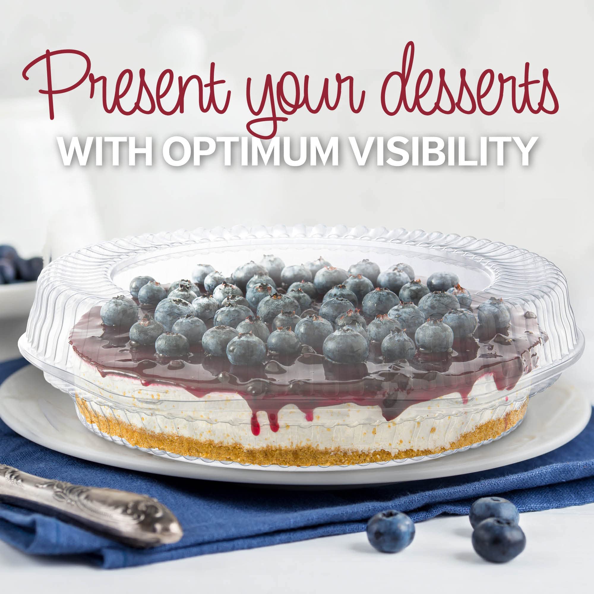 Snapklik.com : Supellectilem 9" Plastic Disposable Pie Containers