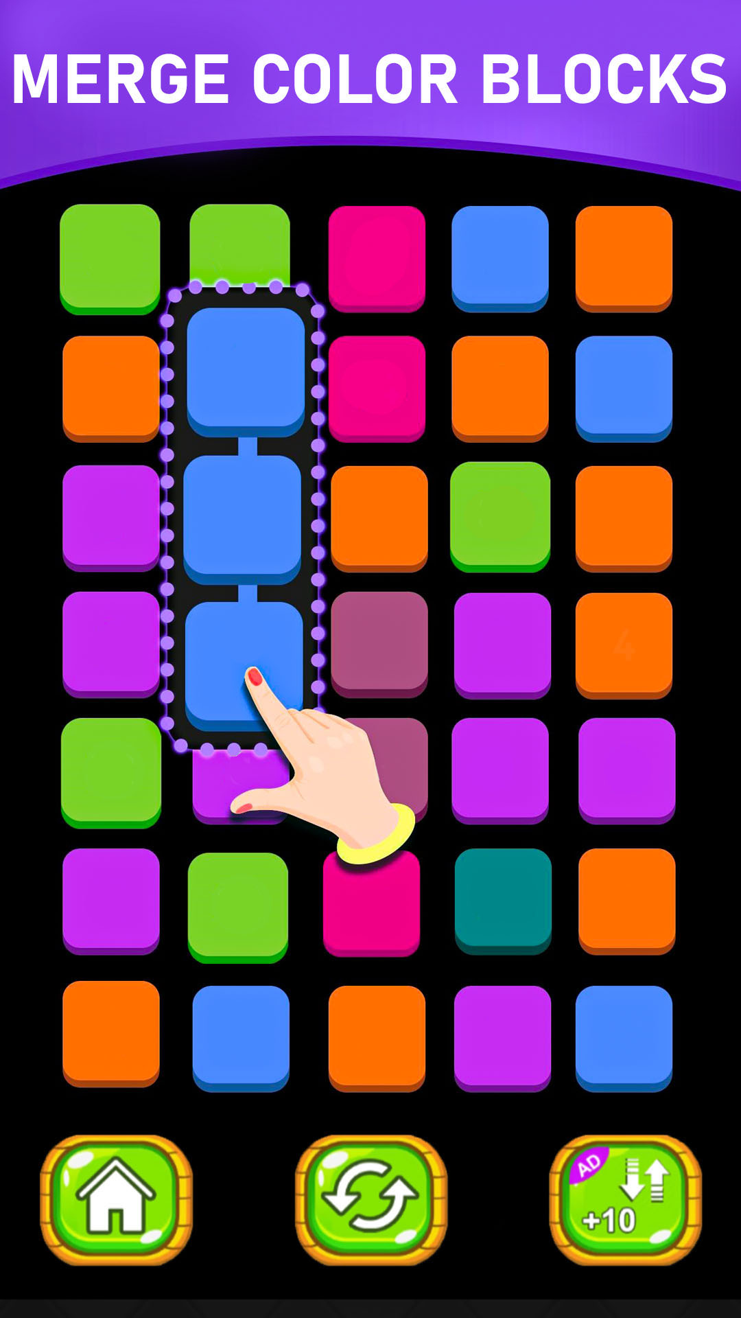 Block Merge Master! Collect Em All Blocks Connect & Clear Color Block ...