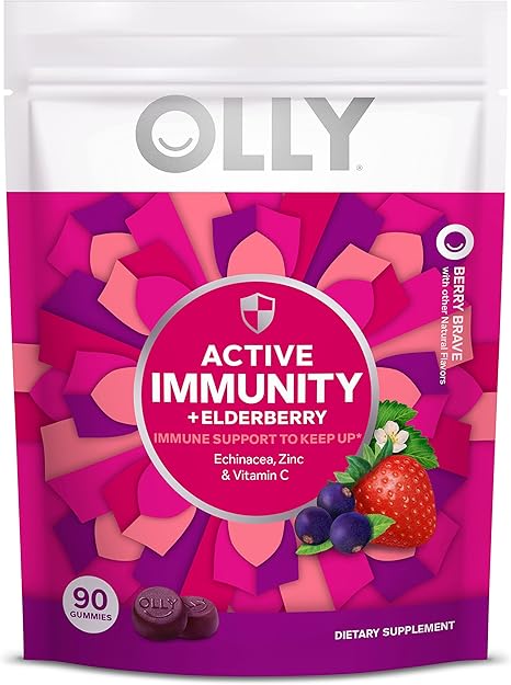 Amazon.com: OLLY Immunity Gummy, Immune Support, Elderberry, Zinc ...