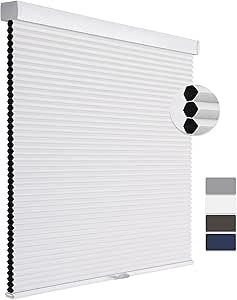 Amazon.com: Boolegon Blackout Cellular Shades Cordless Honeycomb Shades ...
