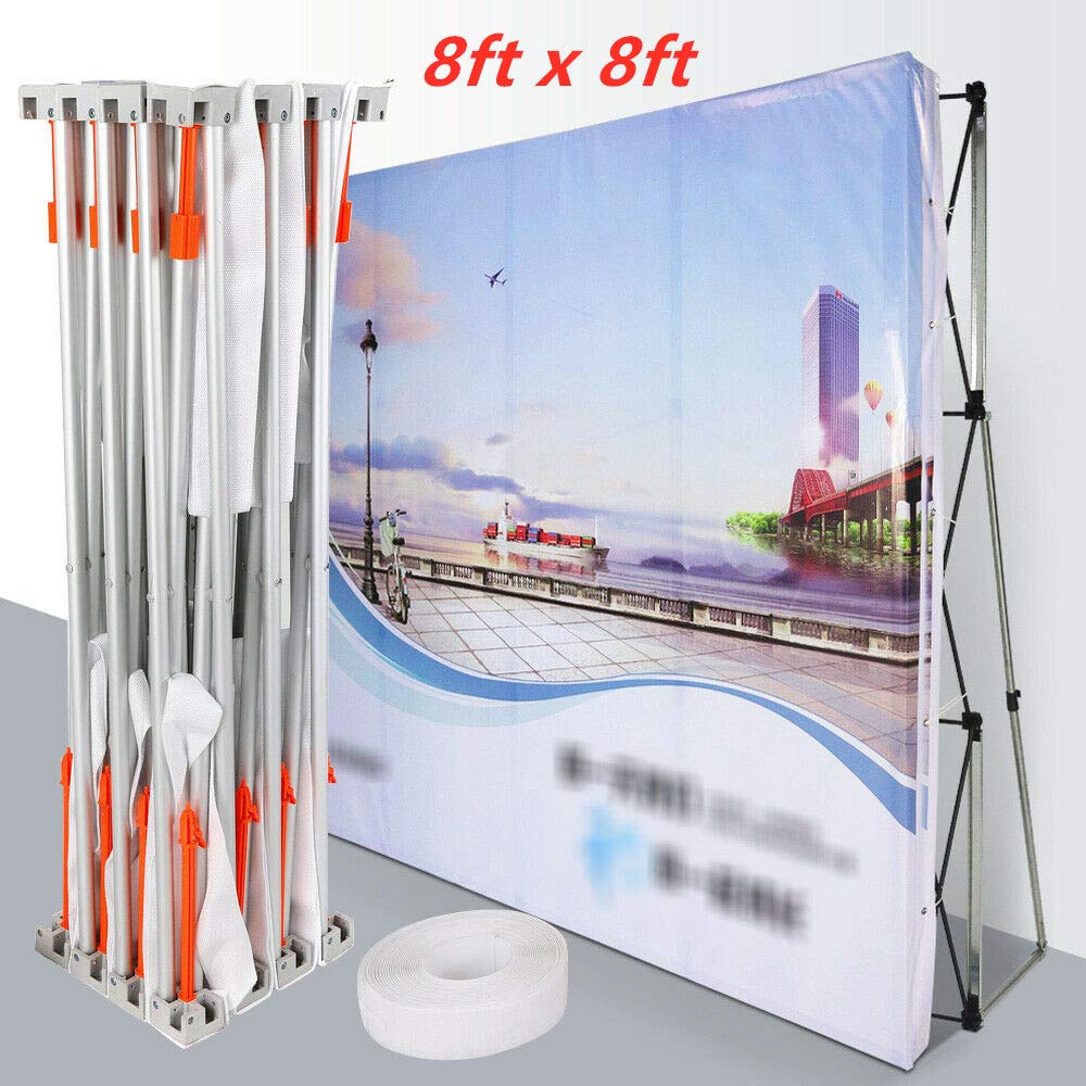 Hyykj 8ft X 8ft Backdrop Booth Frame Straight Pop Up | Desertcart KUWAIT