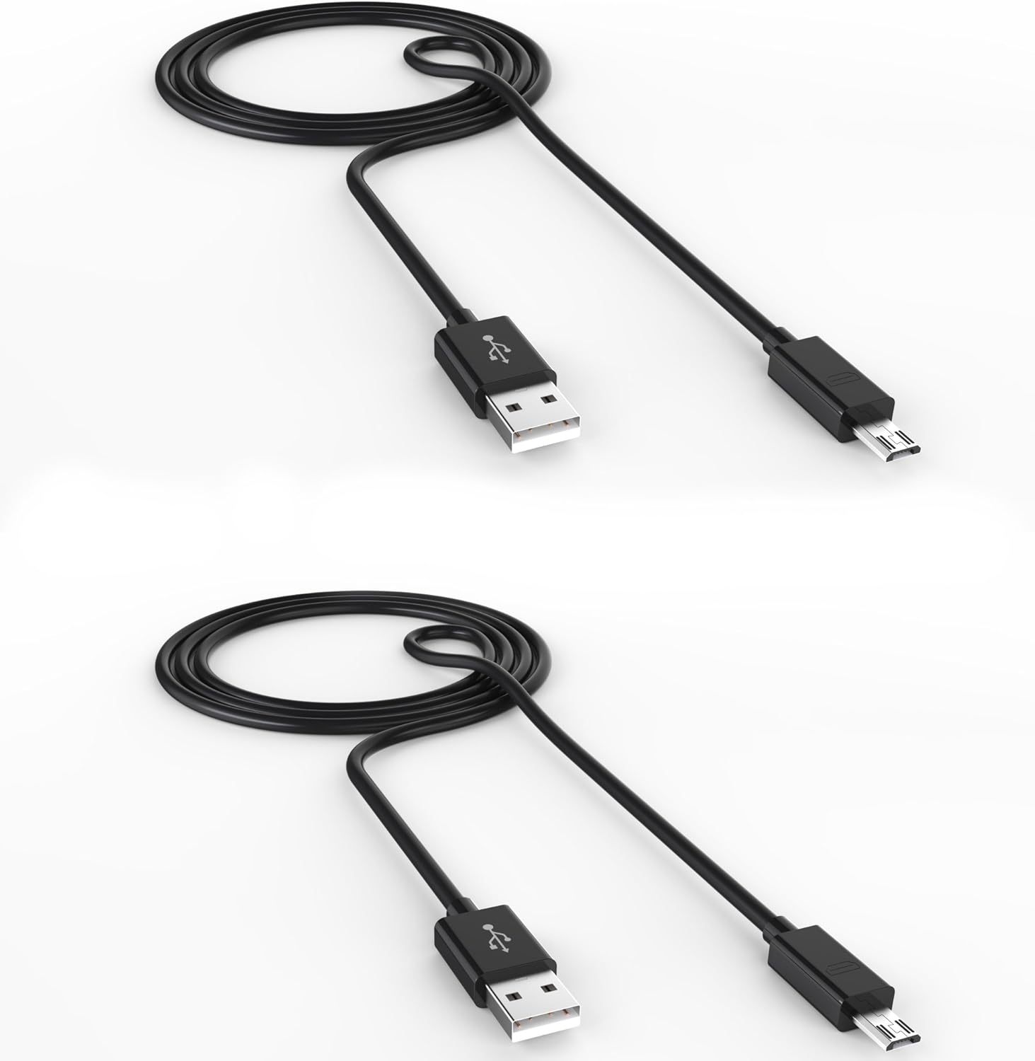 Amazon.com: Full Power Cable [Set of 2] 3ft Micro USB 2.0 [New Version ...