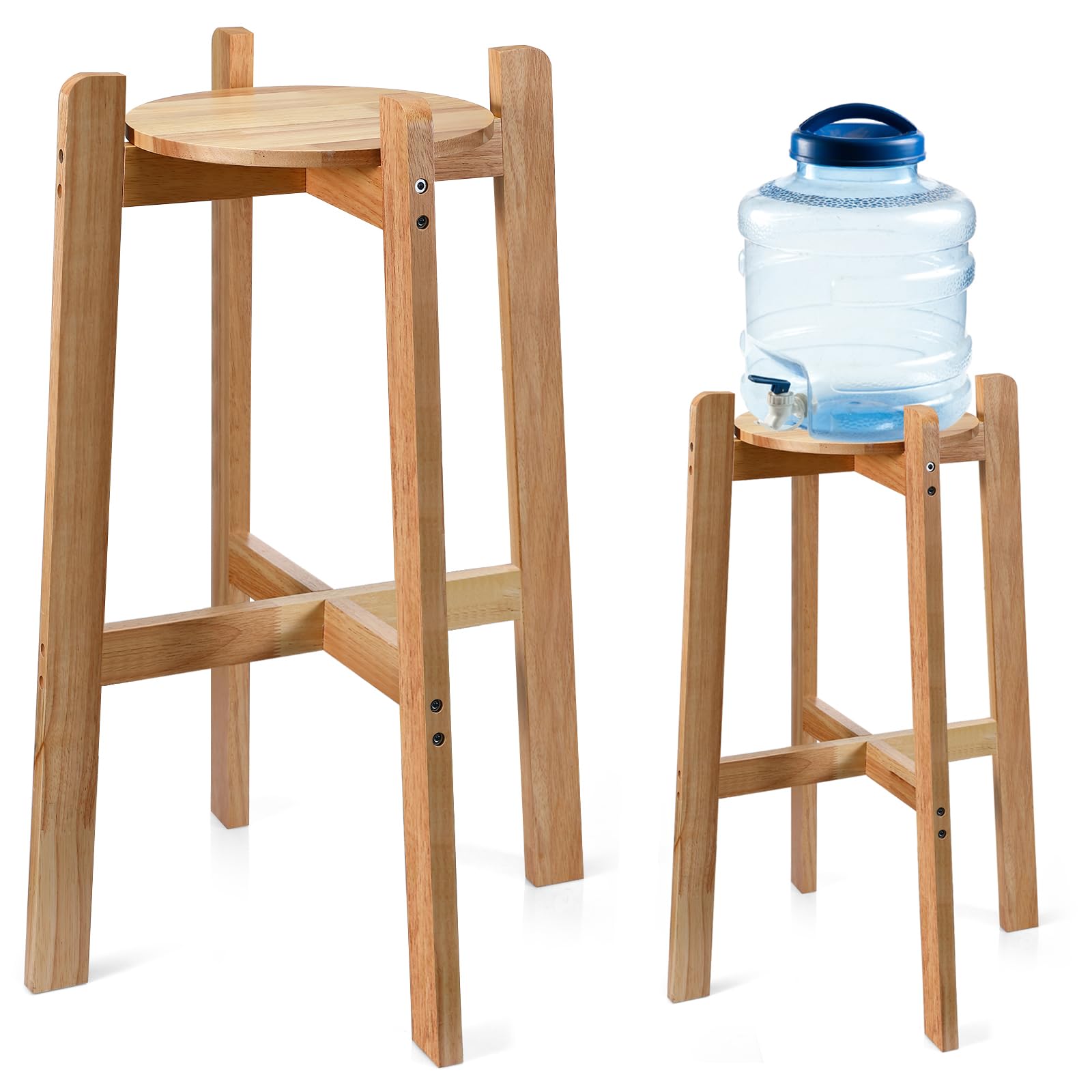 Amazon.com: Barydat 27" Wood Water Dispenser Floor Stand, Wood Floor ...