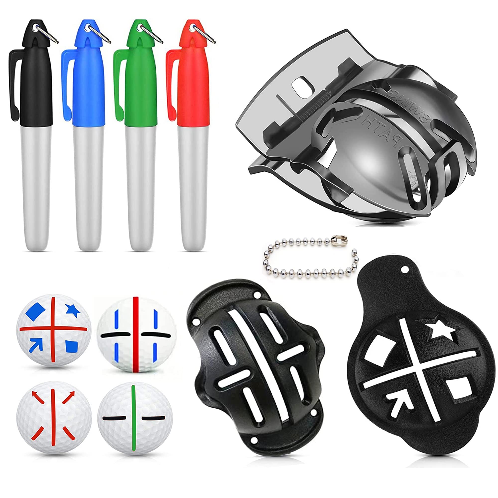 Maitesite Golf Ball Marker Golf Ball Line Drawing Marker Tool ...