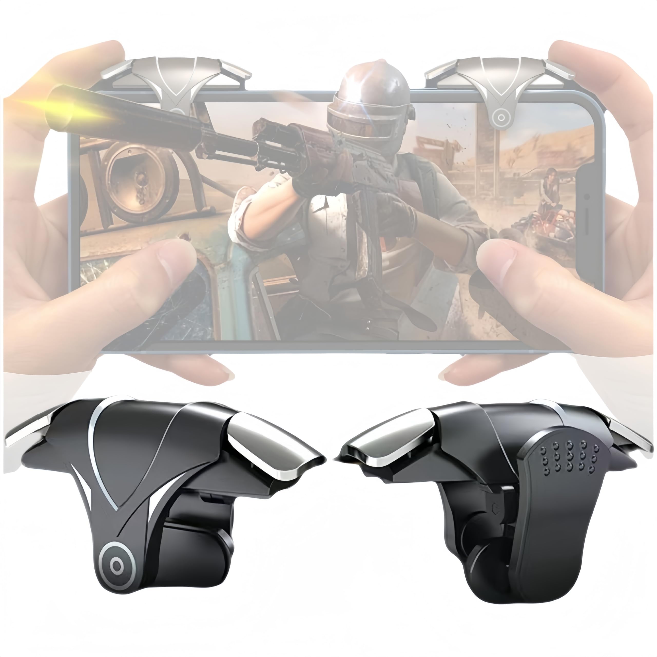 Amazon.com: Mobile Game Controller & Mechanical key finger triggers ...