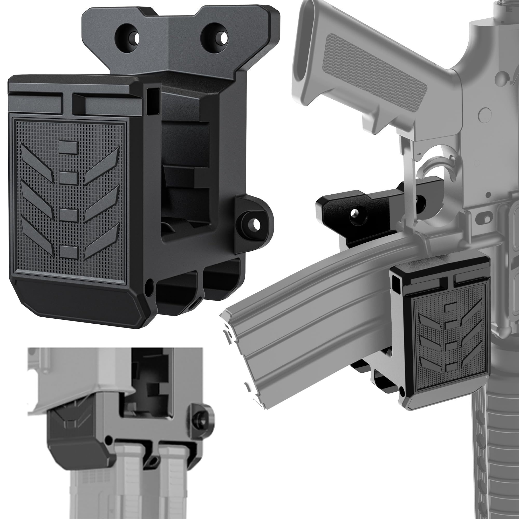Snapklik.com : Upgraded Gun Wall Mount For 223/5.56 Rifle, Double Pmag ...