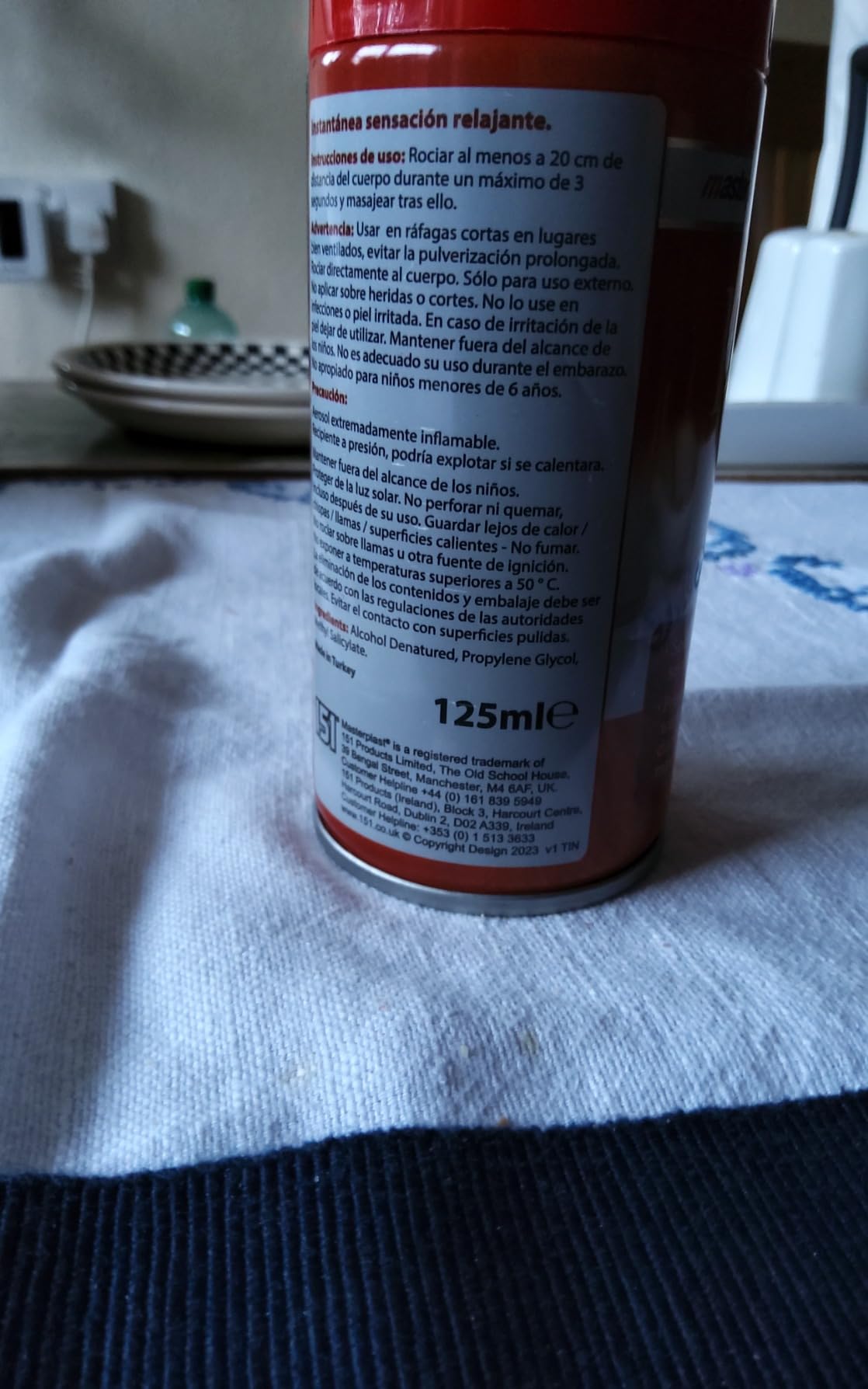 6 x Masterplast Heat Massaging Sprays 150ml - Fast Pain Relief Muscle ...