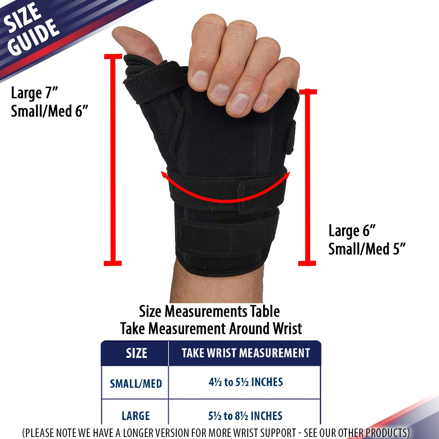 Buy Thumb Spica Splint & Wrist Brace – Short Wrist Splint & Thumb ...