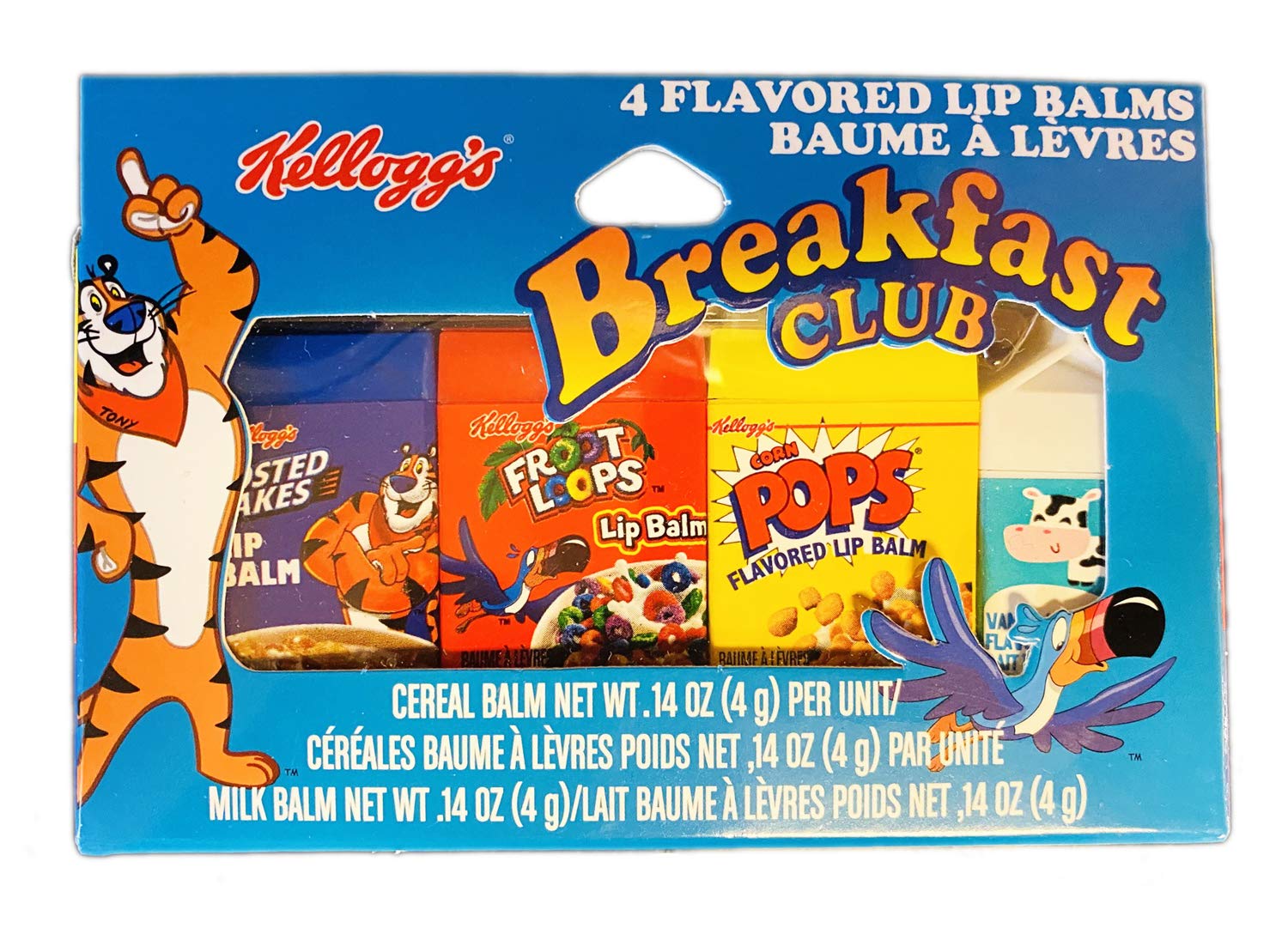 Buy Kellogg's Cereal Flavored Lip Balm Set! 4 Flavors Frosted Flakes ...