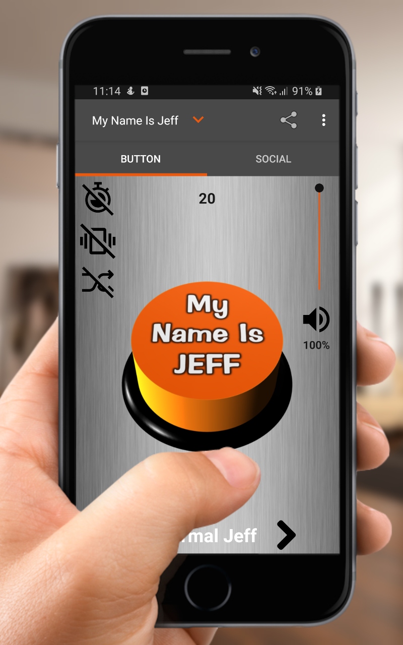 My Name Is Jeff Button - App on the Amazon Appstore