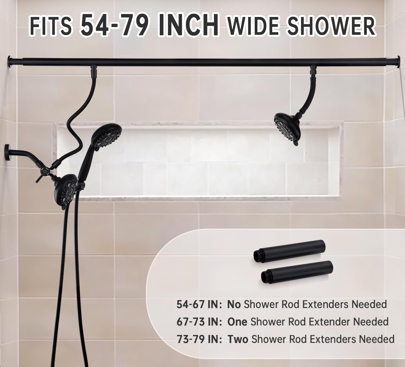 Snapklik.com : V-Frankness Dual Shower Head For Couples, High Pressure ...