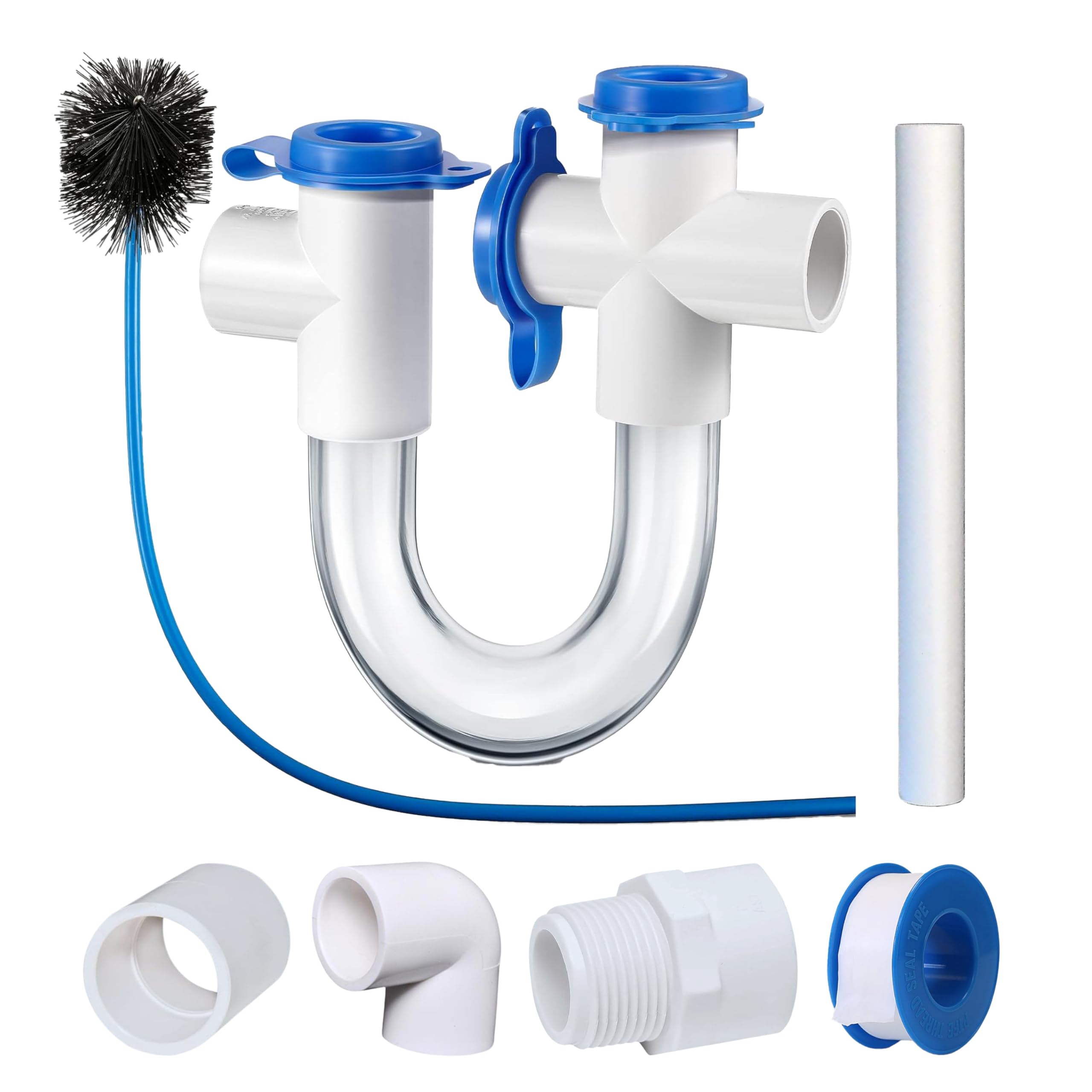 Condensate Trap 3 4 Pvc P Trap Hvac Bundle Clear | Desertcart INDIA