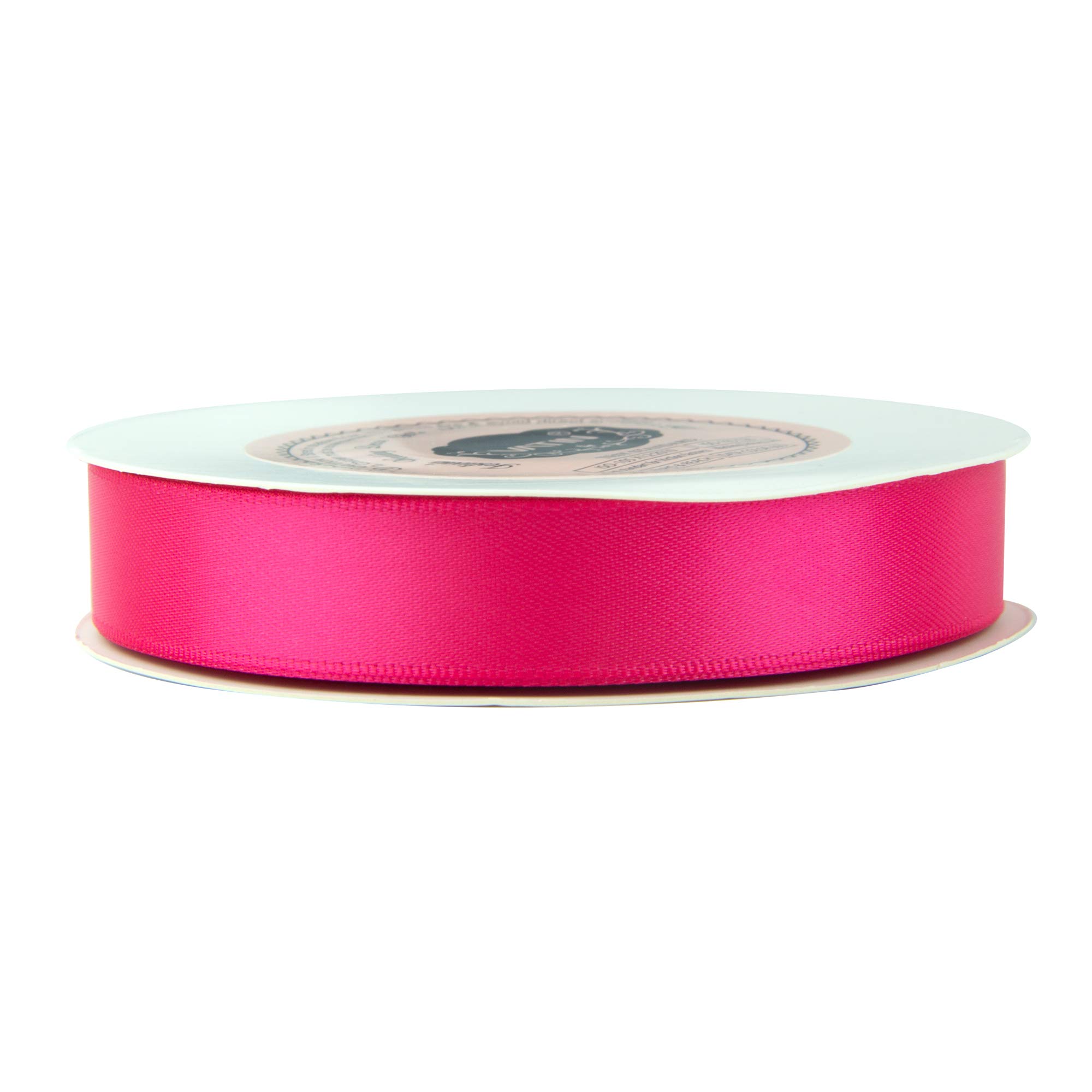 Snapklik.com : VATIN Double Face Shocking Pink Satin Ribbon 5/8 ...