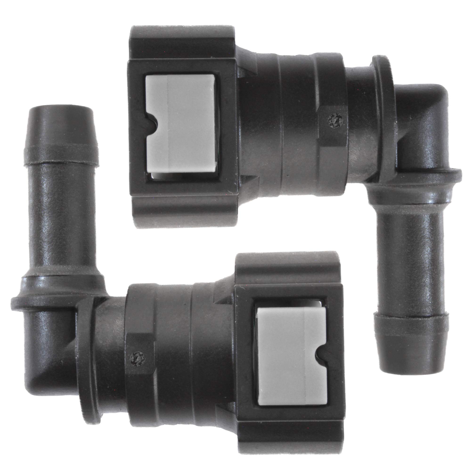 Snapklik.com : Fuel Line Quick Connect, 90 Degree Push-On, Single Barb ...
