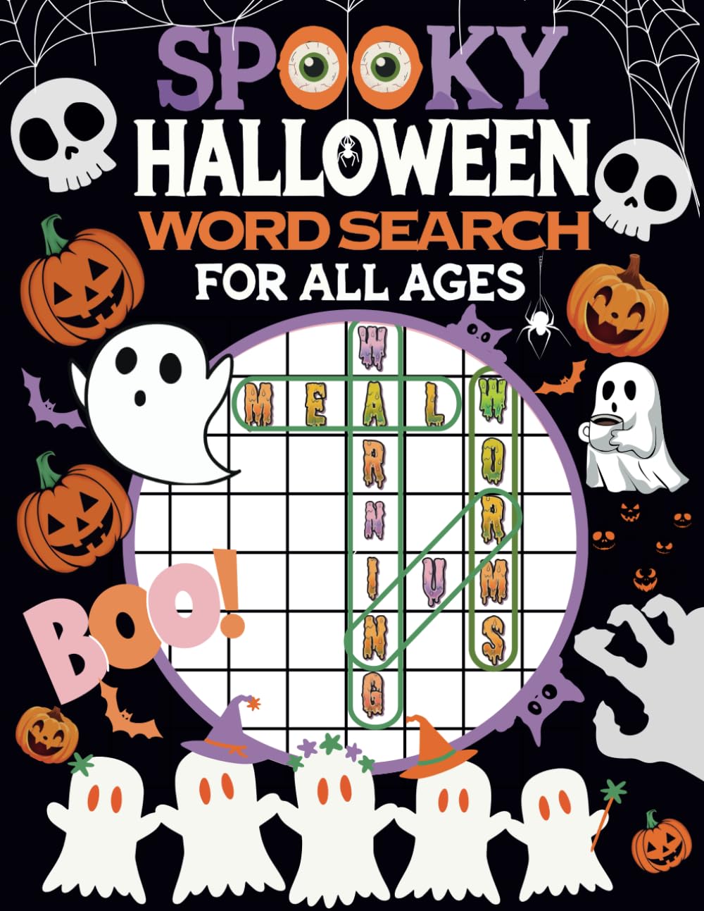 Spooky Halloween Word Search: Fun Puzzles for All Ages: 50 Frightfully ...