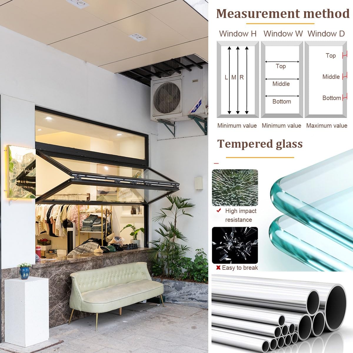 Snapklik.com : Folding Concession Serving Window