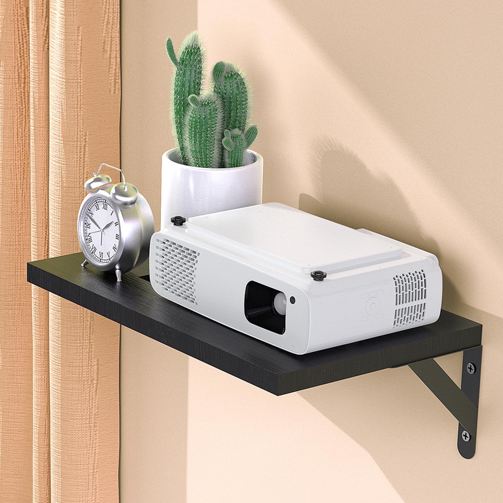 Amazon.com: BEARUT Projector Shelf,Projector Wall Mount Floating Shelf ...