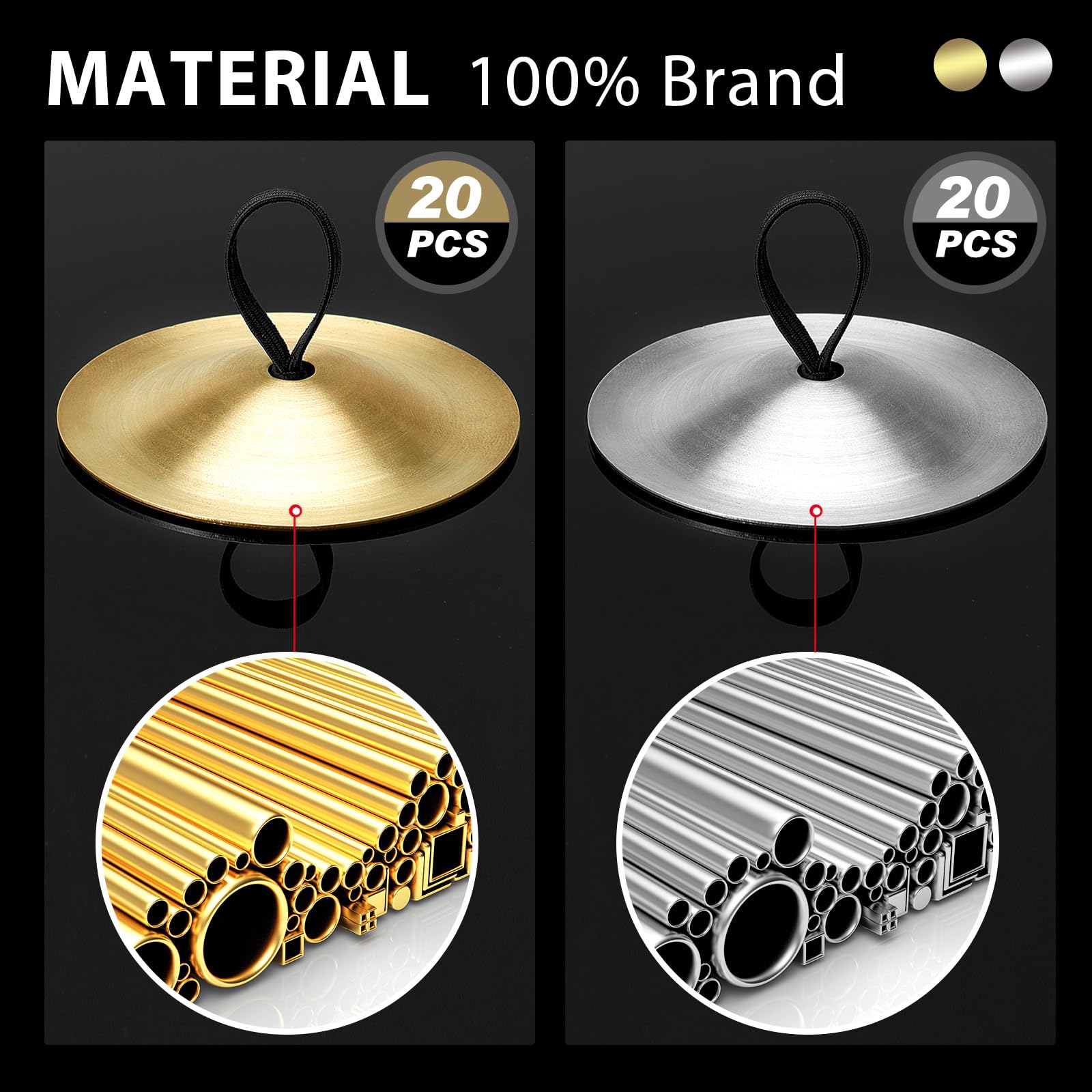 Snapklik.com : Fiada 40 Pcs Finger Cymbals Belly Dancing Musical ...