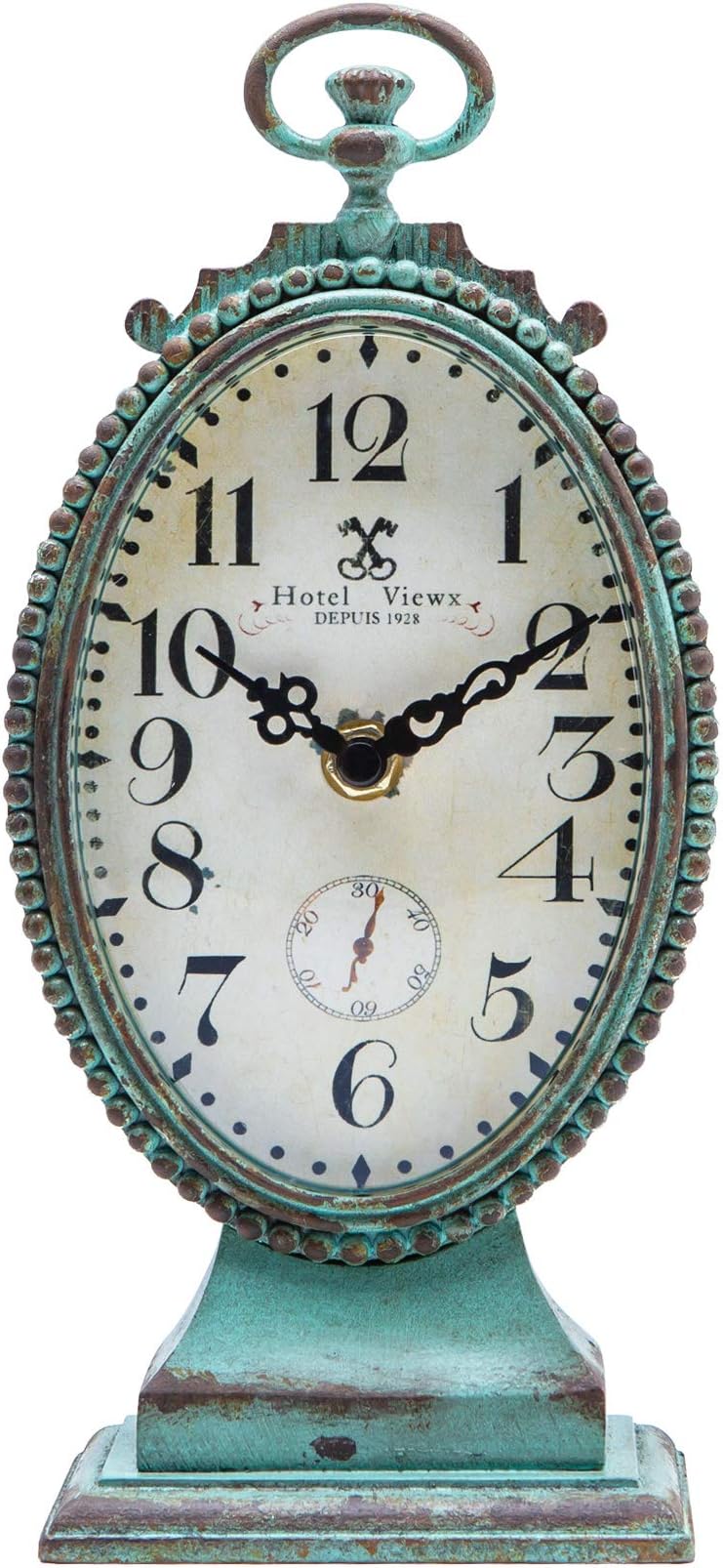 Amazon.com: NIKKY HOME Vintage Rustic Table Clock, Battery Operated ...